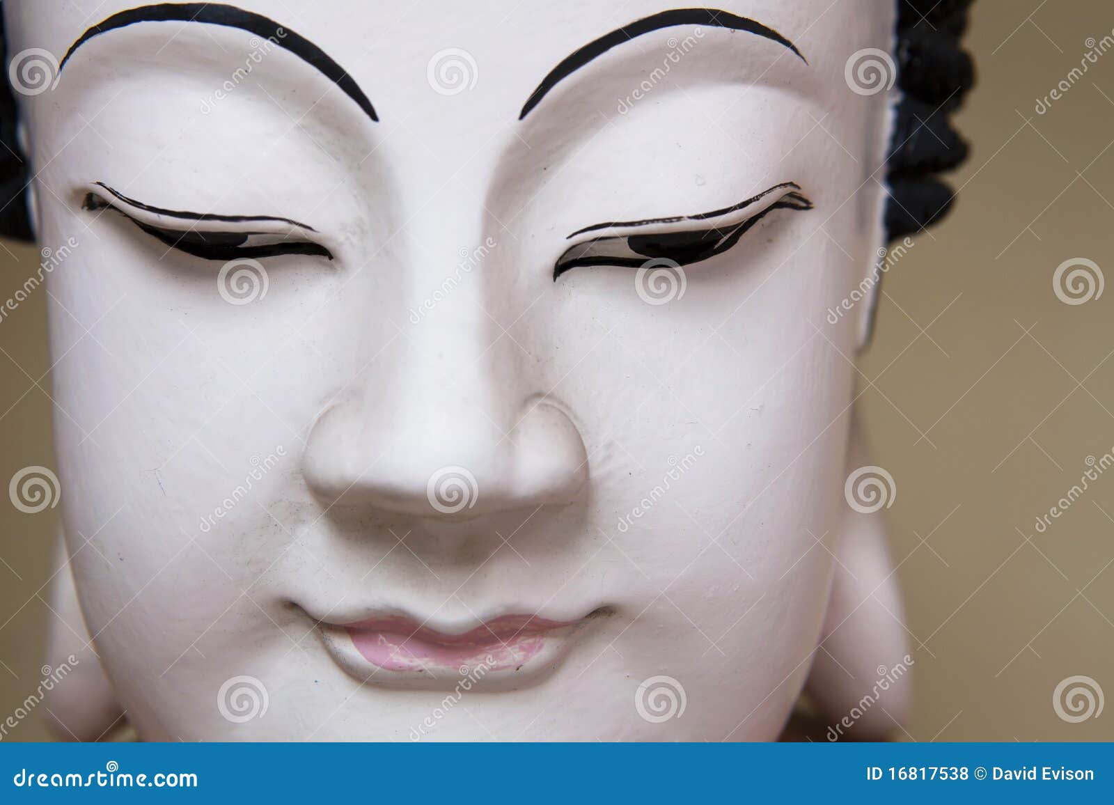 Buddha face close up. stock photo. Image of oriental - 16817538