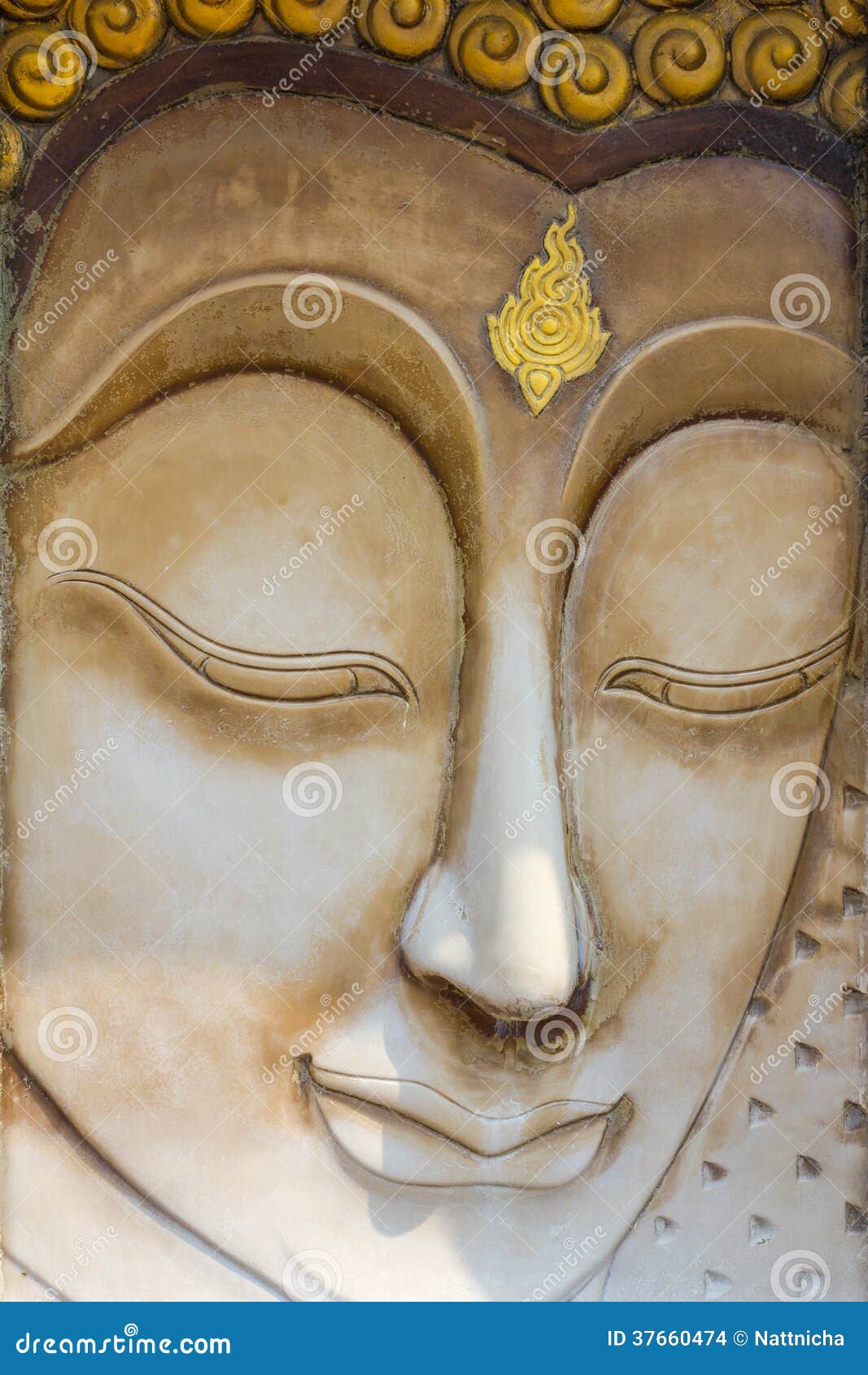 Buddha face sculpture stock photo. Image of buddhism - 37660474