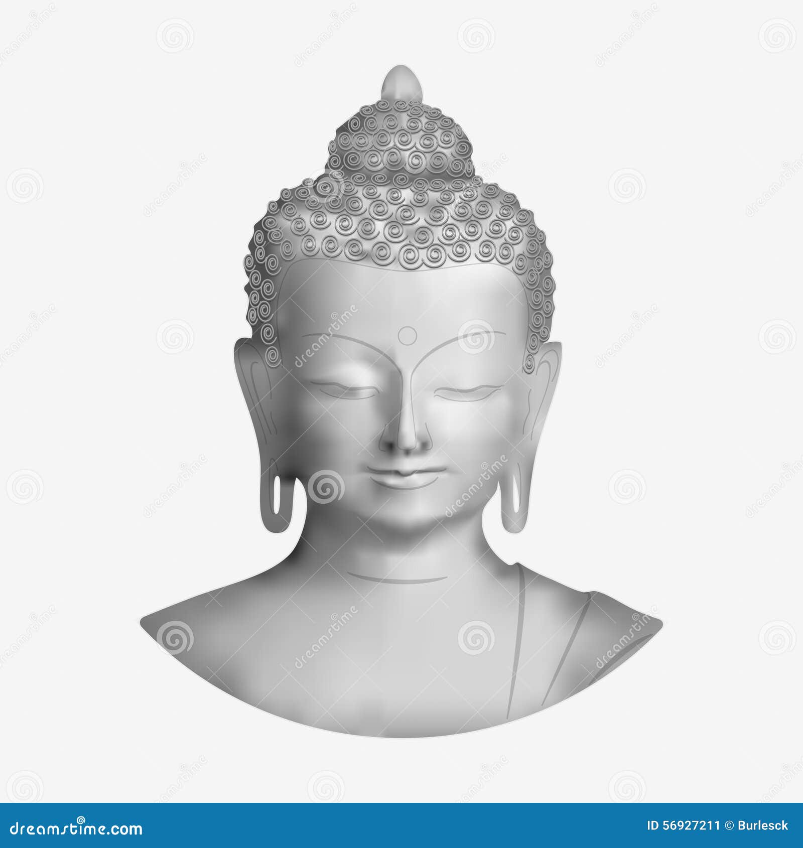 Buddha Face Vector Stock Photography | CartoonDealer.com #107604560