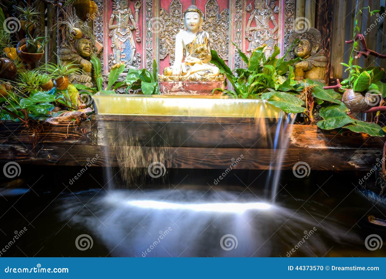Buddha Falls stock photo. Image of droplets, fountain - 44373570
