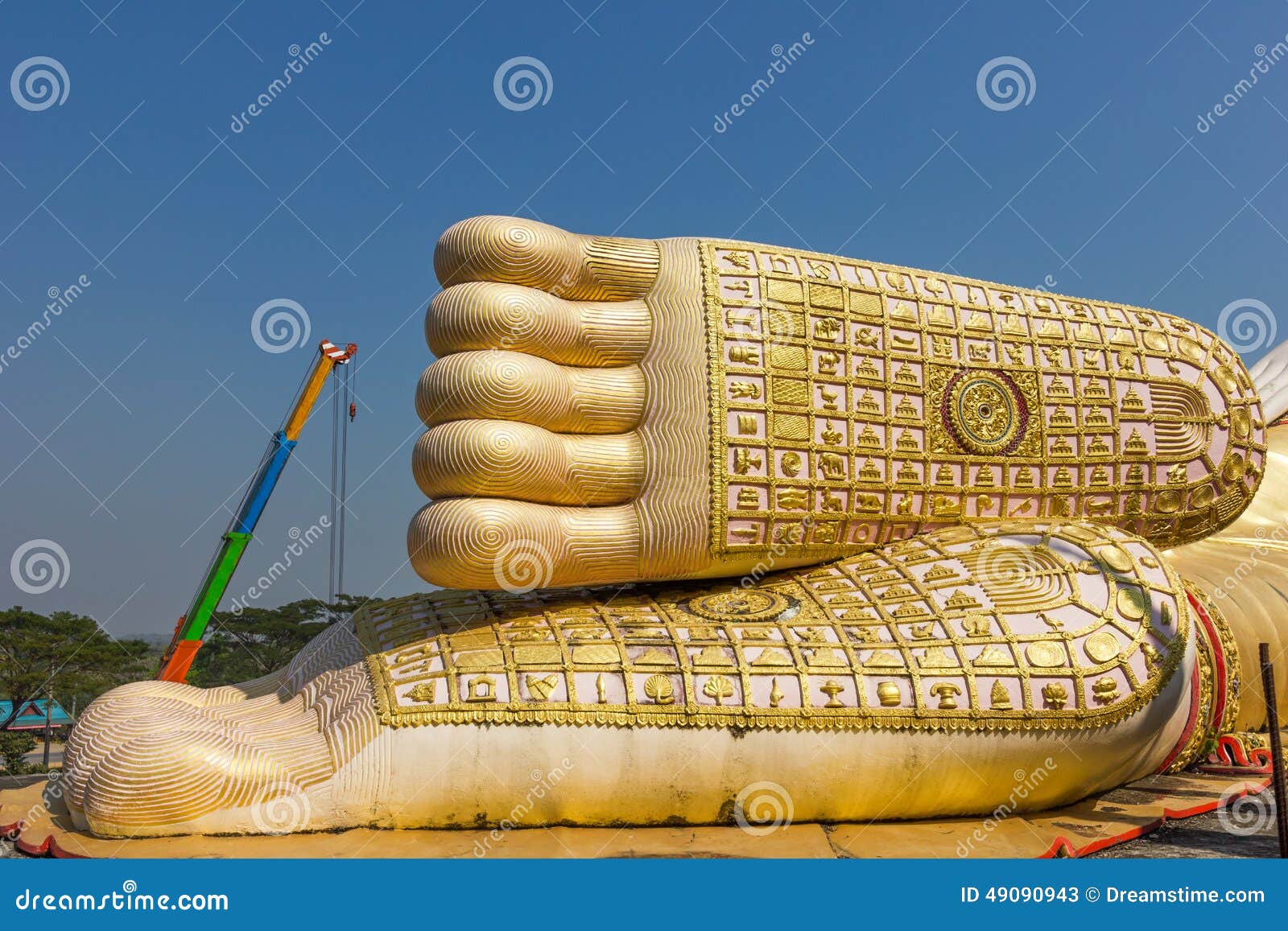Buddha feet stock image. Image of church, buddhist, oriental - 49090943