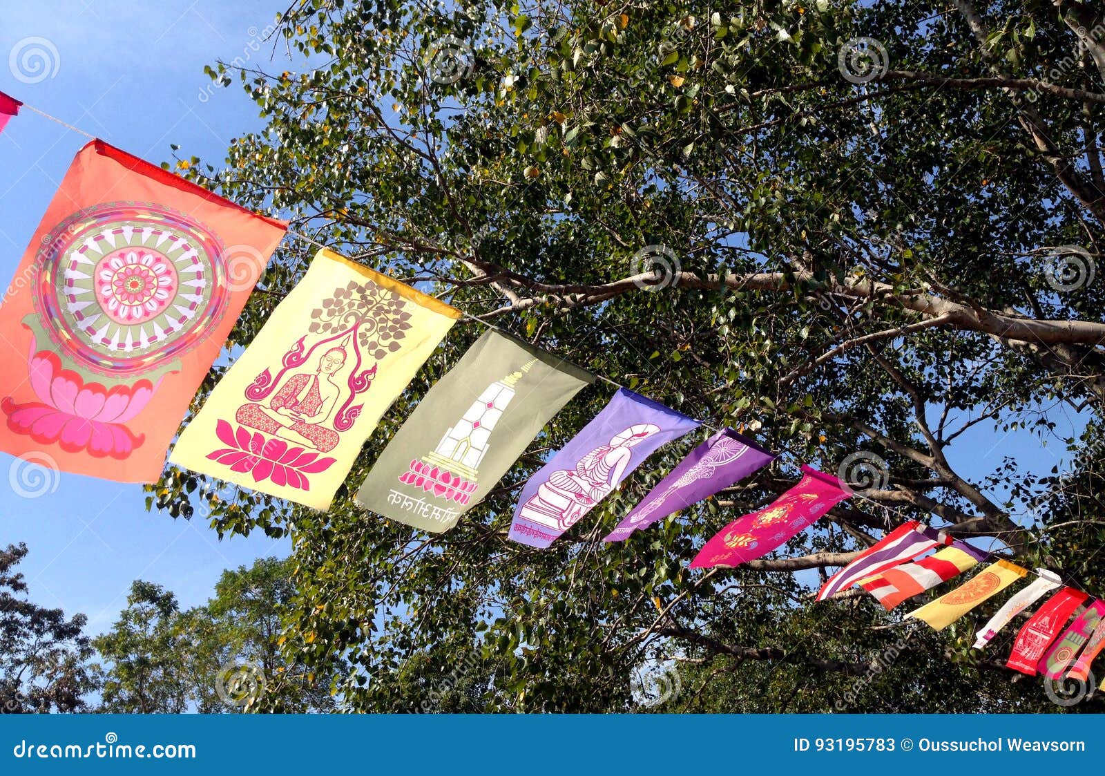 Buddha flag, prayer flags stock image. Image of vintage - 93195783
