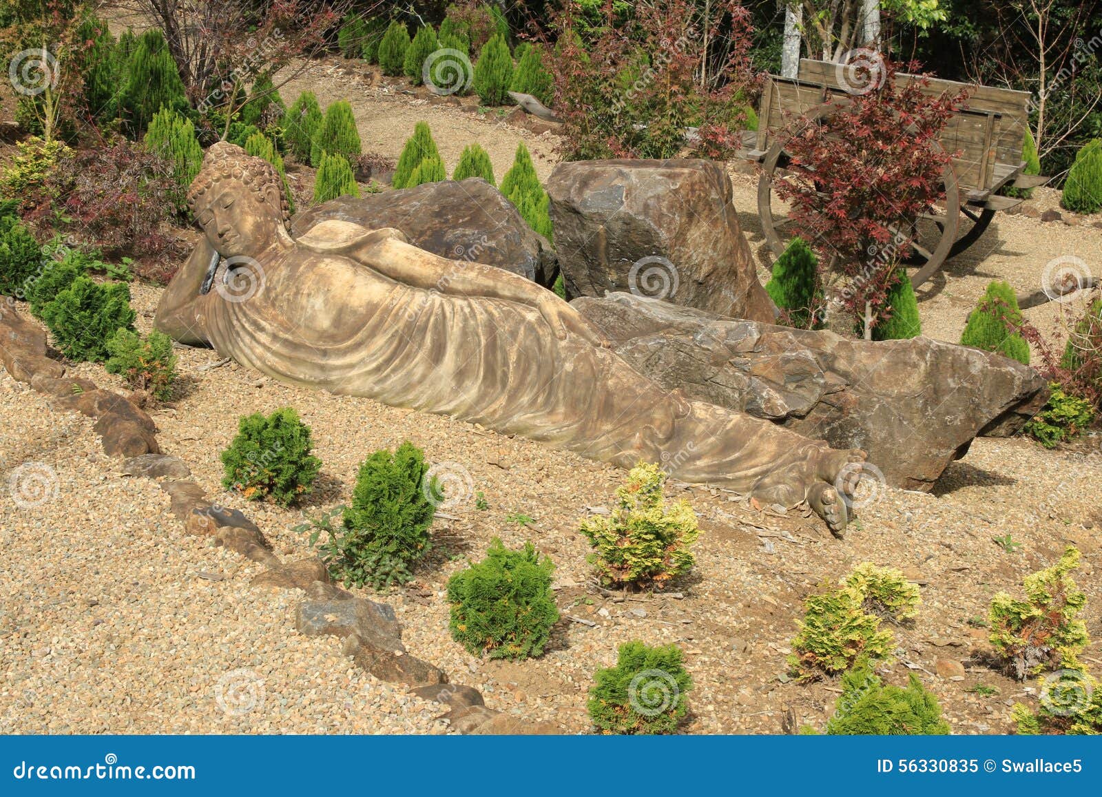 Buddha Garden stock image. Image of worship, statue, buddha - 56330835