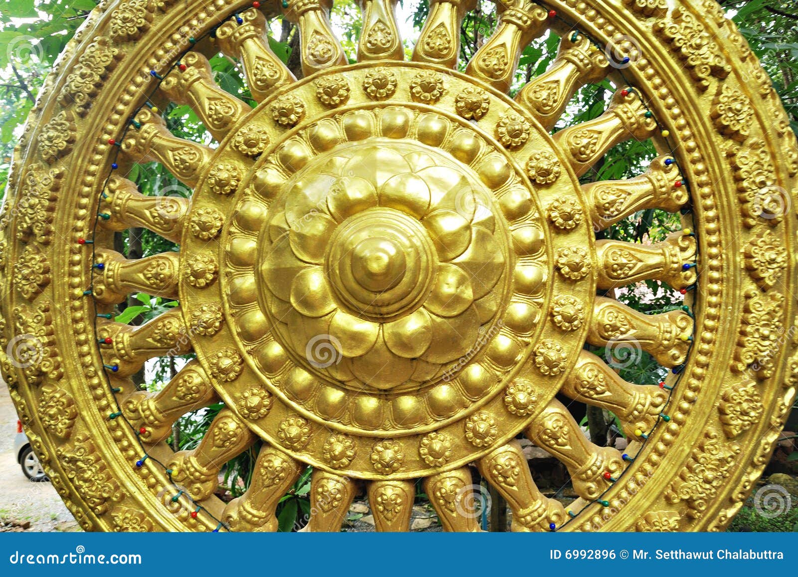 BUDDHA GEAR WHEEL stock photo. Image of heritage, religion - 6992896