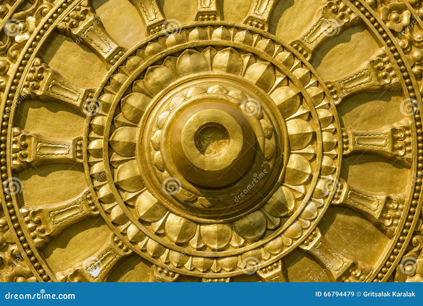 Buddha Gold Carving Texture Stock Image - Image of abstract, round ...