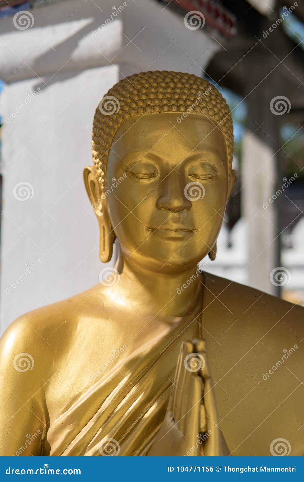 Buddha Golden Statue, Fat Buddha Stock Photo - Image of asia, color ...