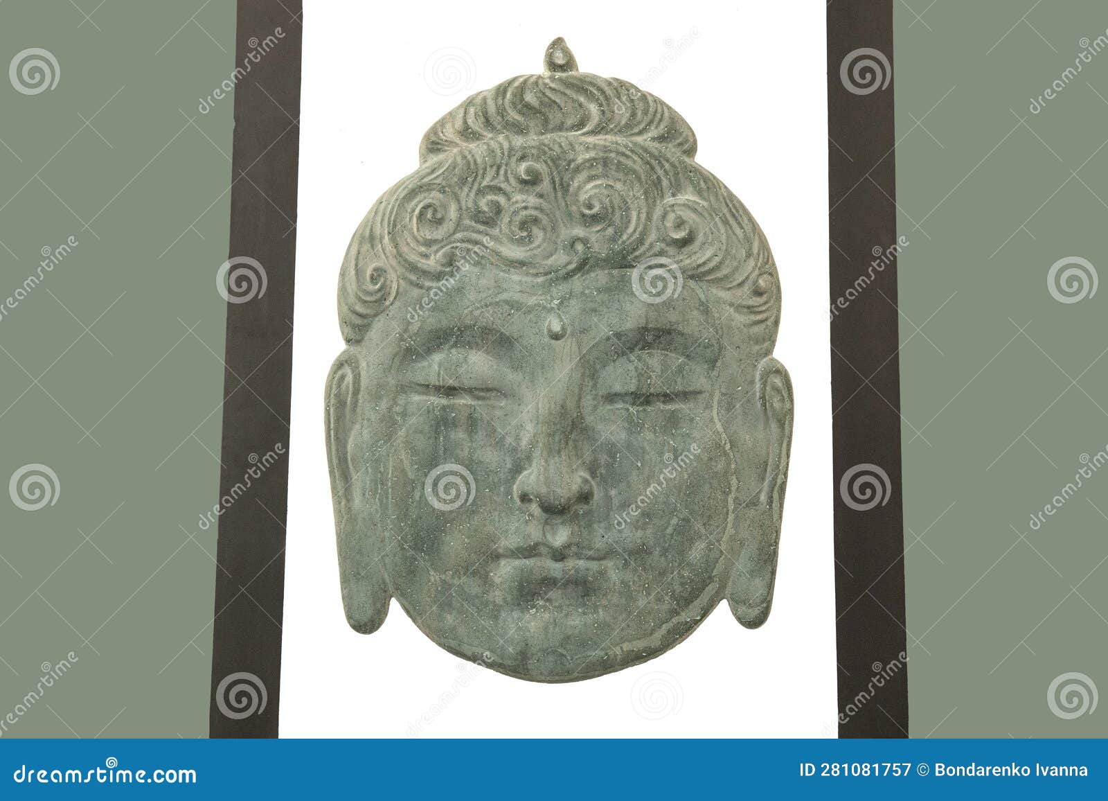 Buddha Stone Head Abstract Background Stock Image - Image of asian ...