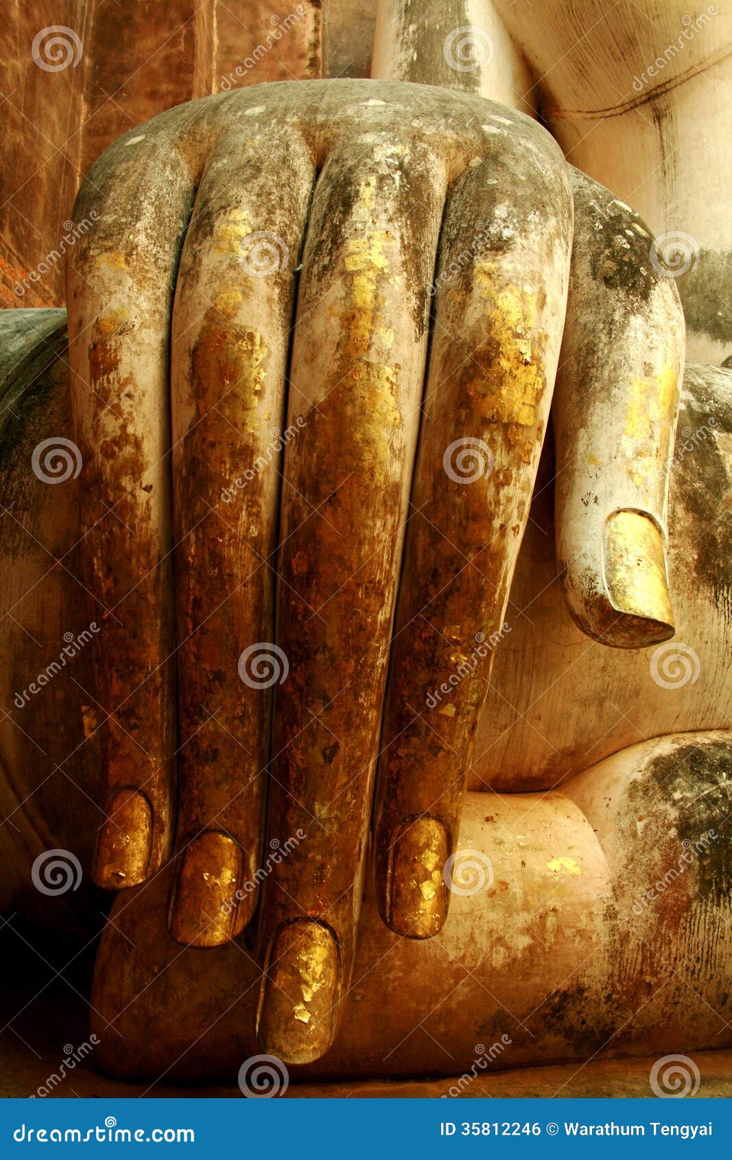 Buddha Hand Statue stock photo. Image of ancient, religion - 35812246