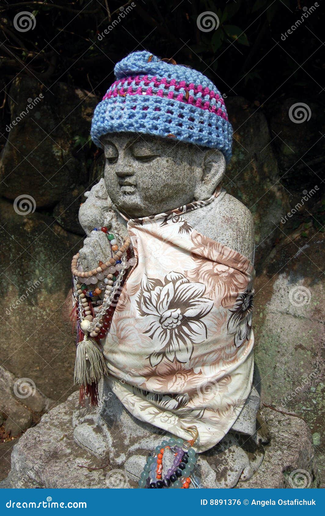 Buddha with hat stock photo. Image of buddha, travel, cold - 8891376