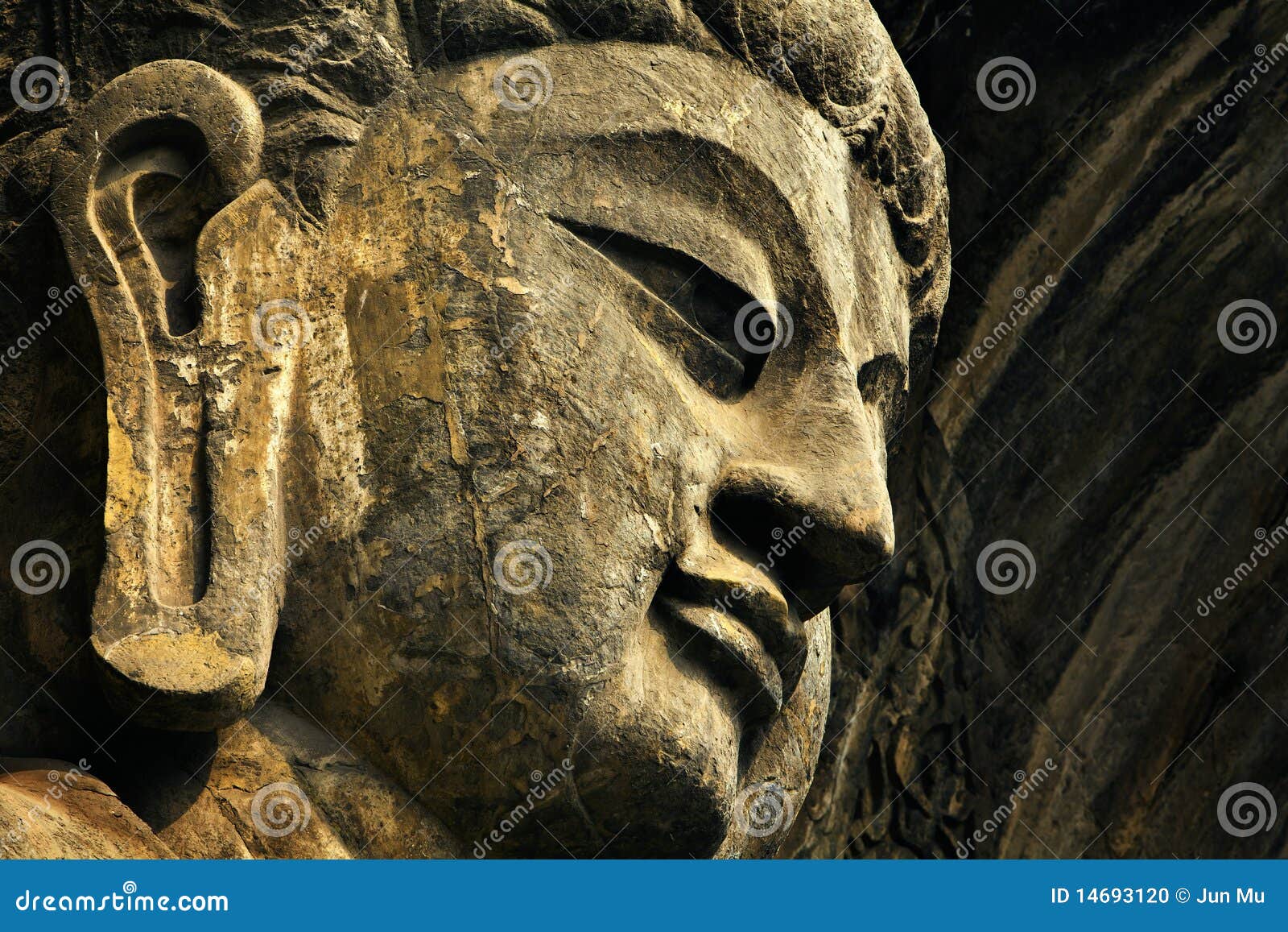 Buddha head stock photo. Image of asia, religion, stone - 14693120