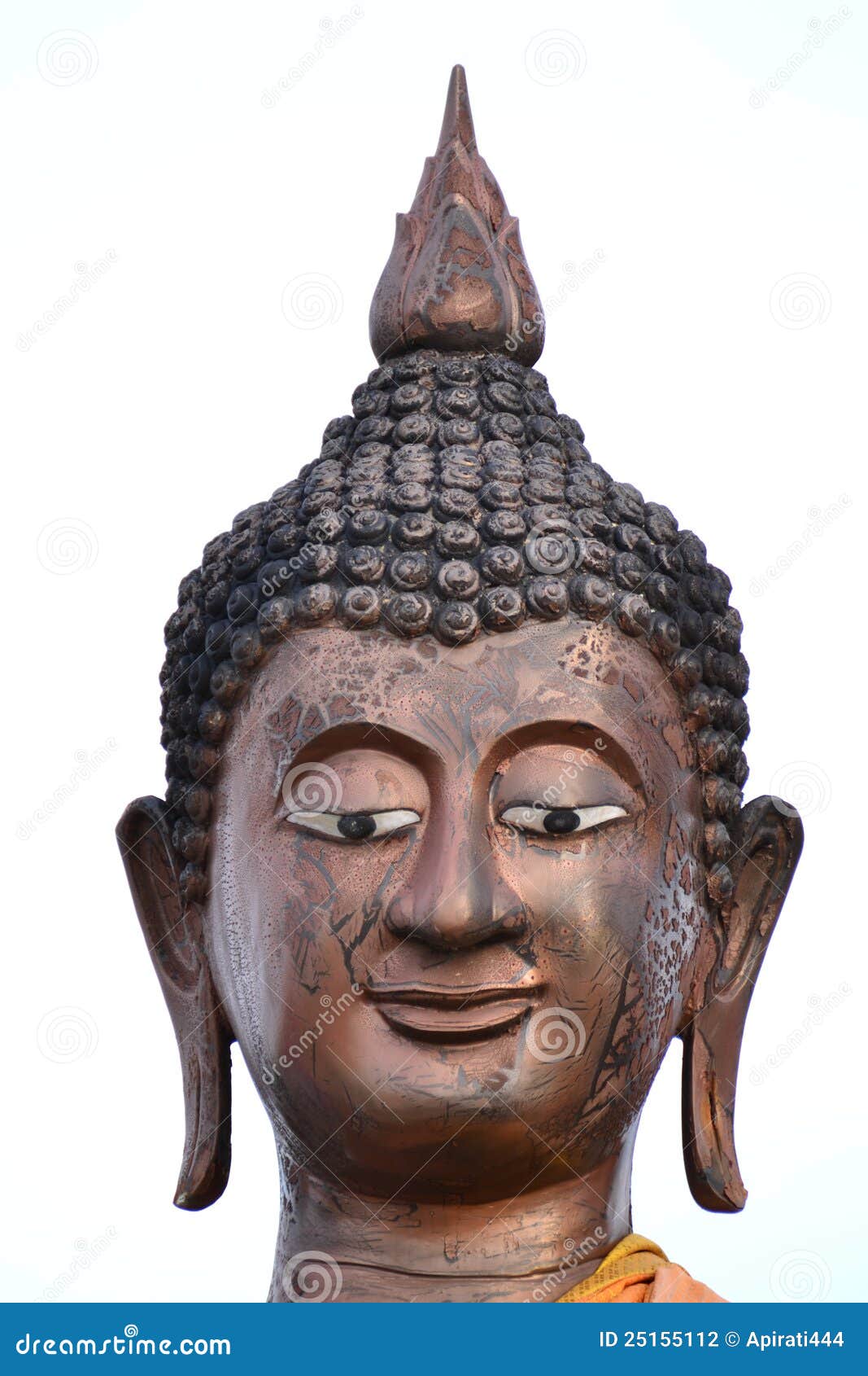 Buddha head statue stock photo. Image of background, white - 25155112