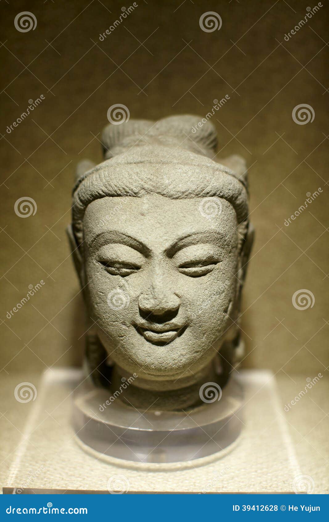 Buddha head statue stock photo. Image of stone, statue - 39412628
