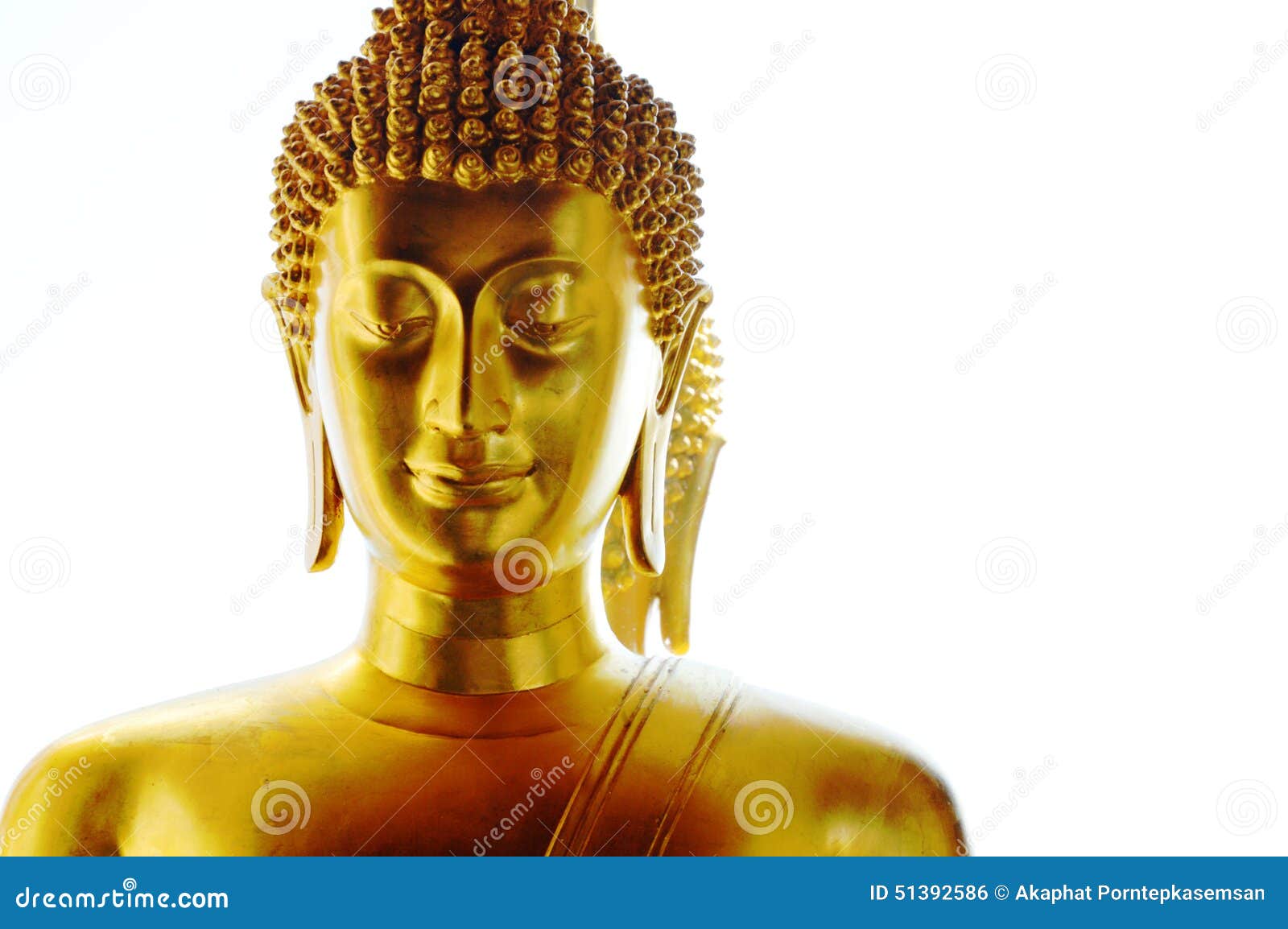 Buddha Image and Back Reflection Stock Photo - Image of culture, peace ...