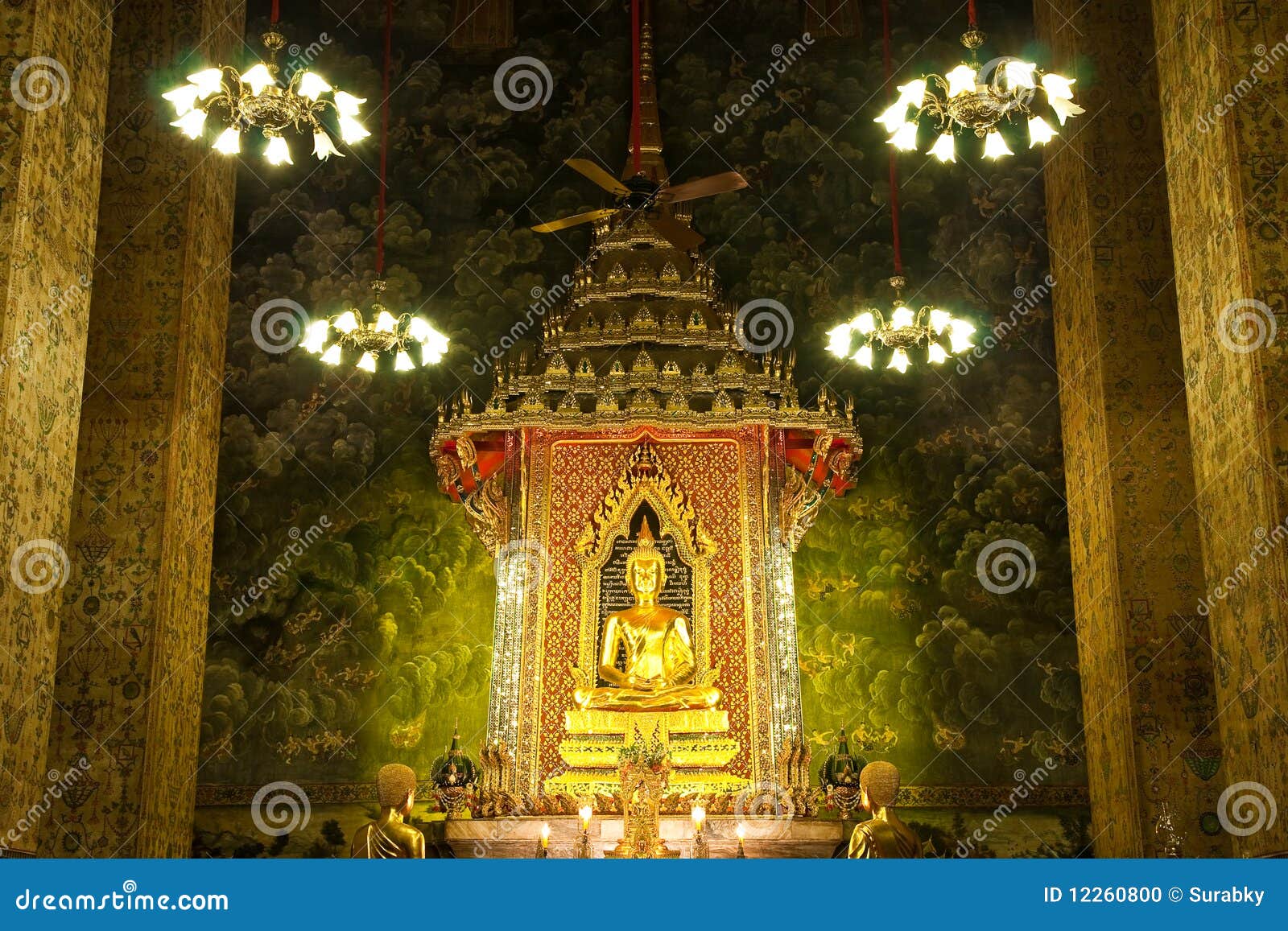 Buddha Image in Buddhist Church Stock Photo - Image of thailand ...