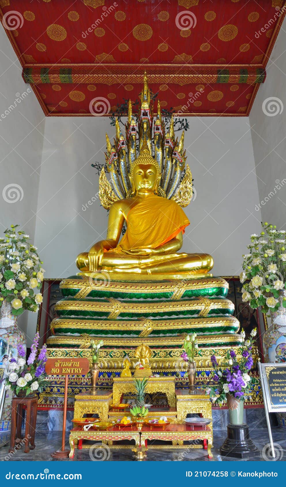 Buddha Image in the Church. Stock Photo - Image of buddhism, siam: 21074258
