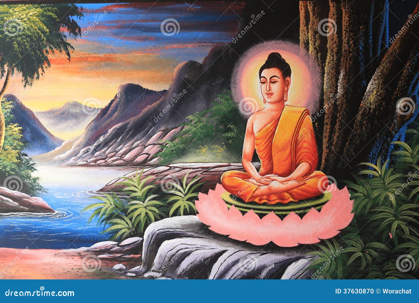 Buddha image in Thai style stock photo. Image of ornate - 37630870