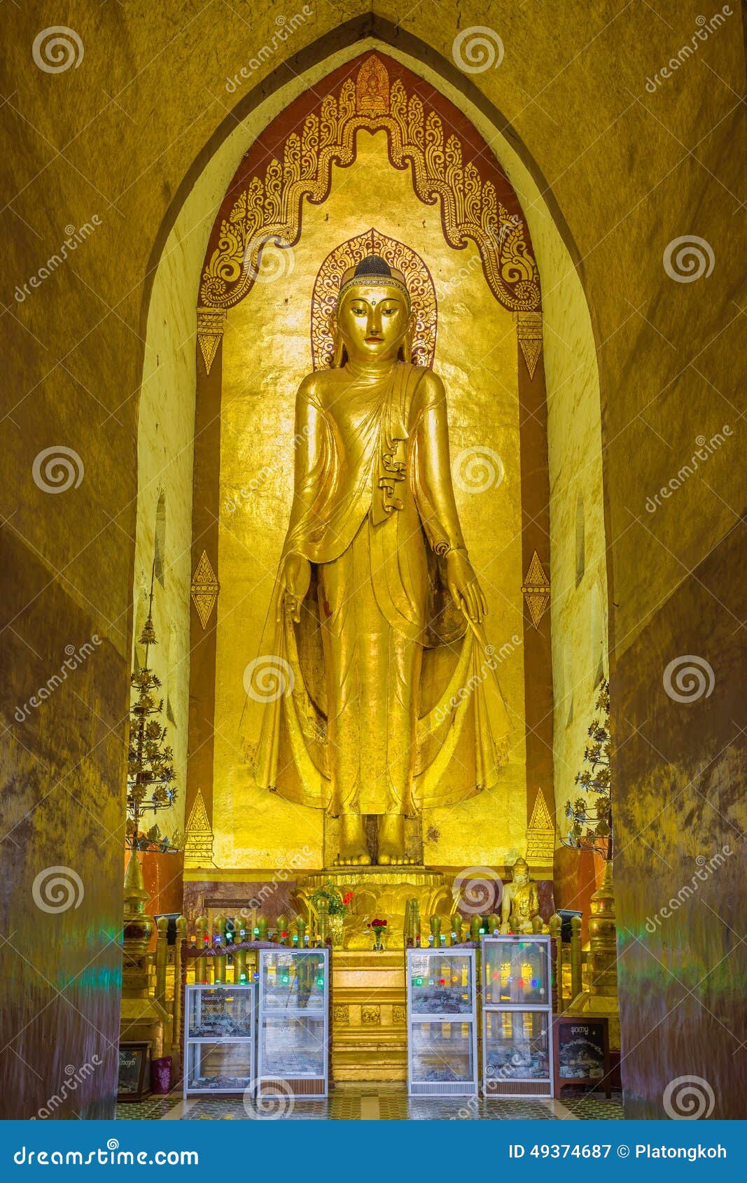 Buddha Inside Ananda Temple Stock Image - Image of buddah, asian: 49374687