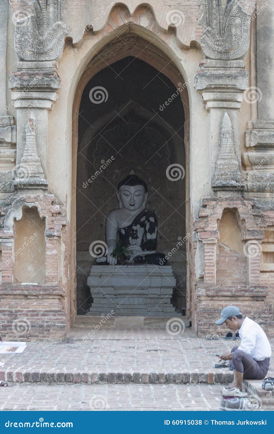 Buddha Inside the Monastery Editorial Stock Photo - Image of histiric ...