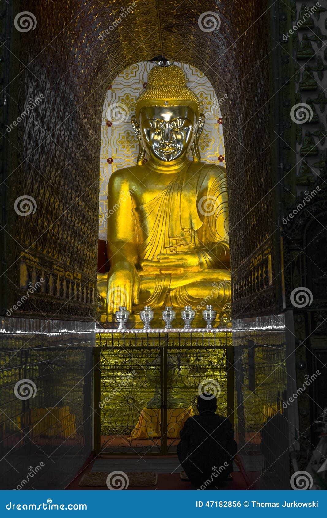 Buddha inside the Temple stock photo. Image of gold, culture - 47182856
