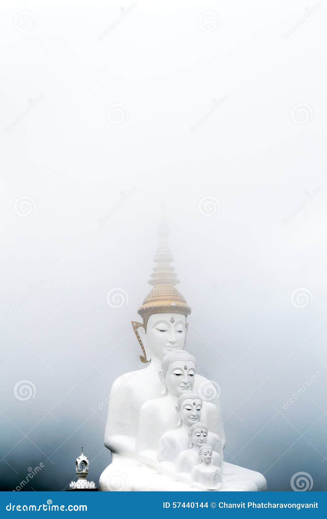 Buddha in the mist stock photo. Image of buddhist, editorial - 57440144