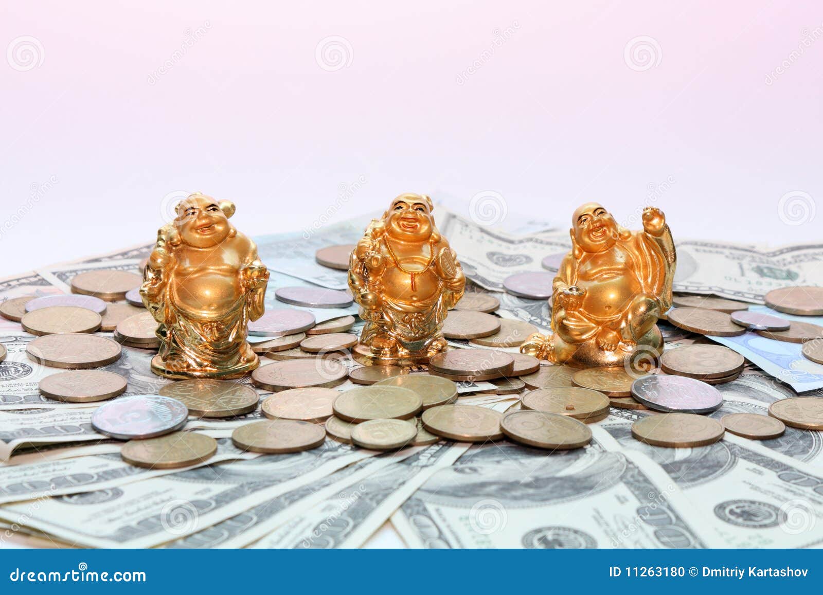 Buddha netsuke and money stock photo. Image of chiayi - 11263180