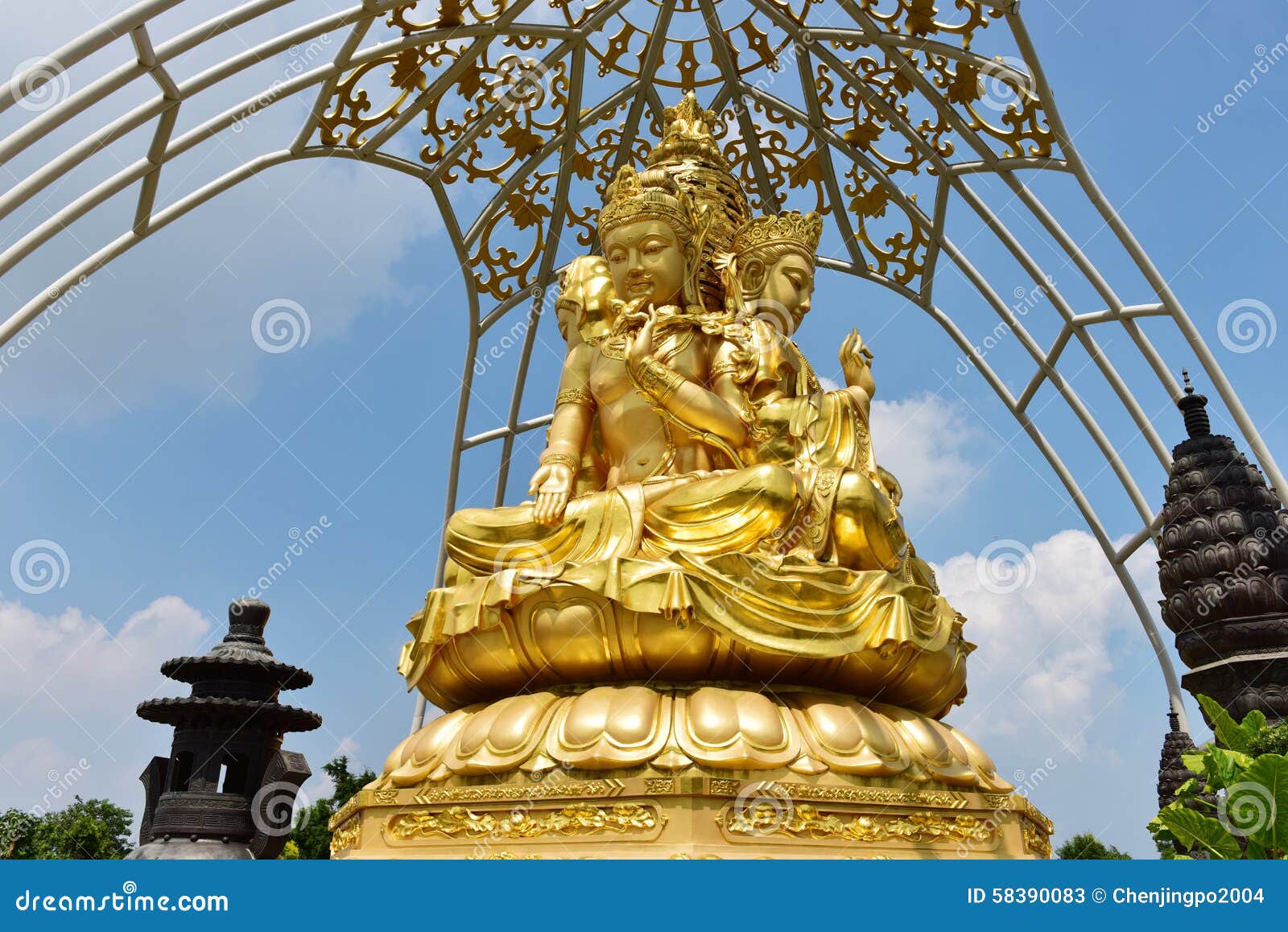 Buddha stock image. Image of sacrifice, golden, religion - 58390083