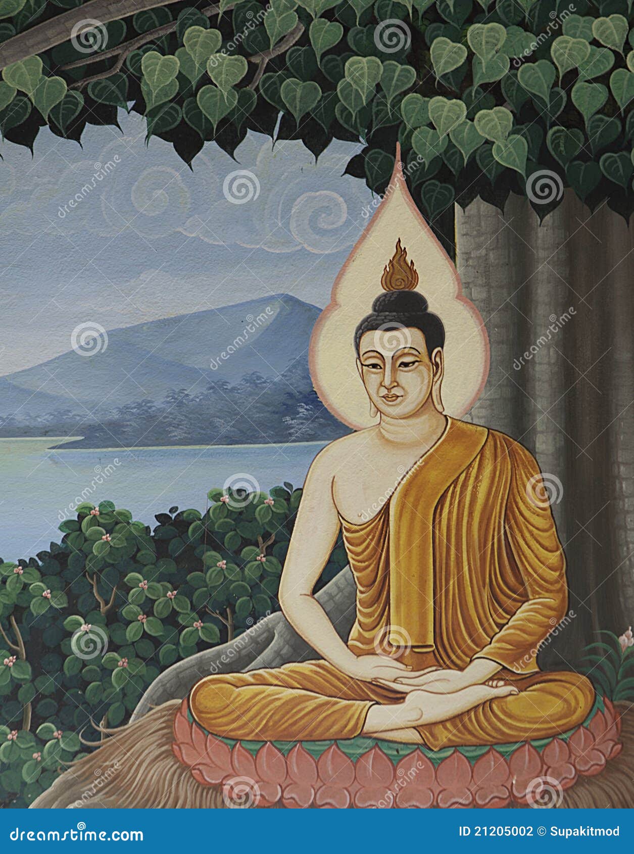 Buddha peace art paint stock photo. Image of peaceful - 21205002