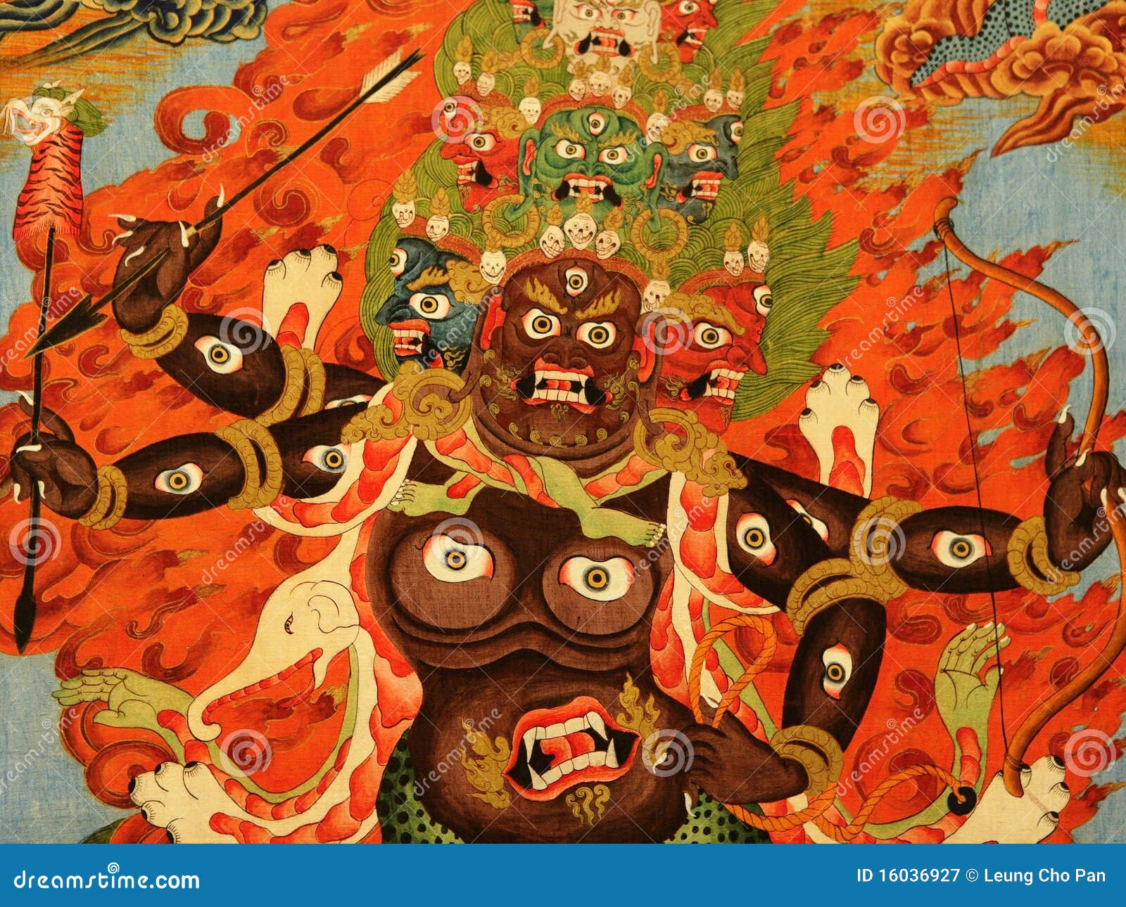 Angry Buddha Furious. Indian God Wrathful. Supreme Teacher For B ...