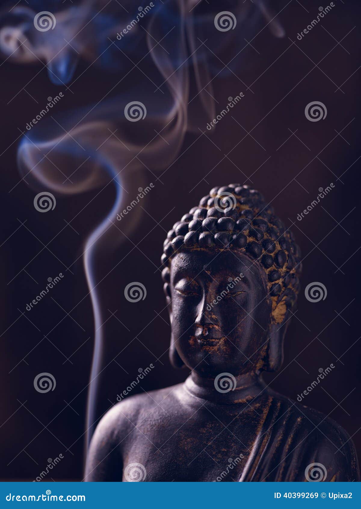 Buddha Portrait joss stick stock image. Image of faith - 40399269