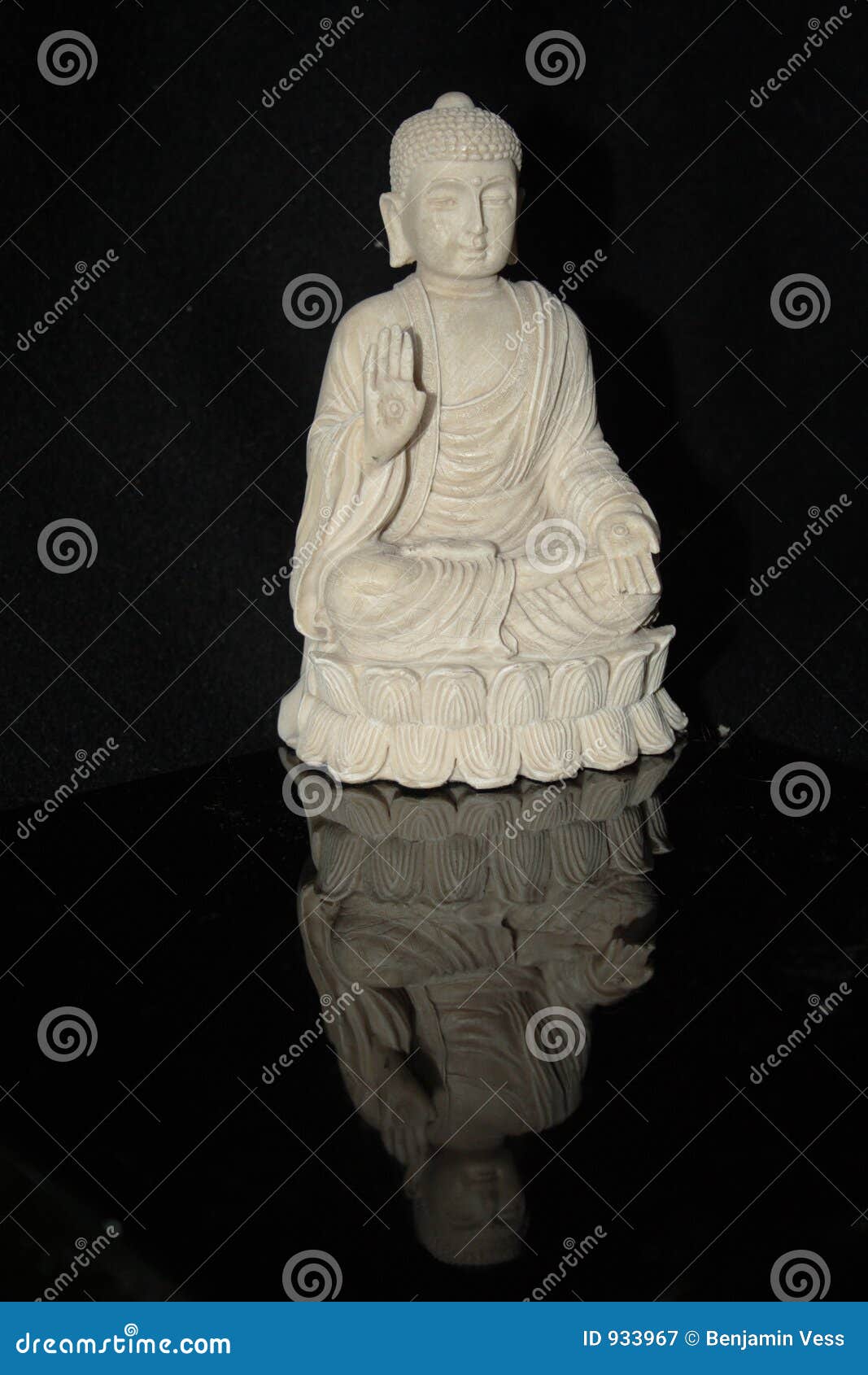 Buddha and reflection stock image. Image of buddha, gautama - 933967