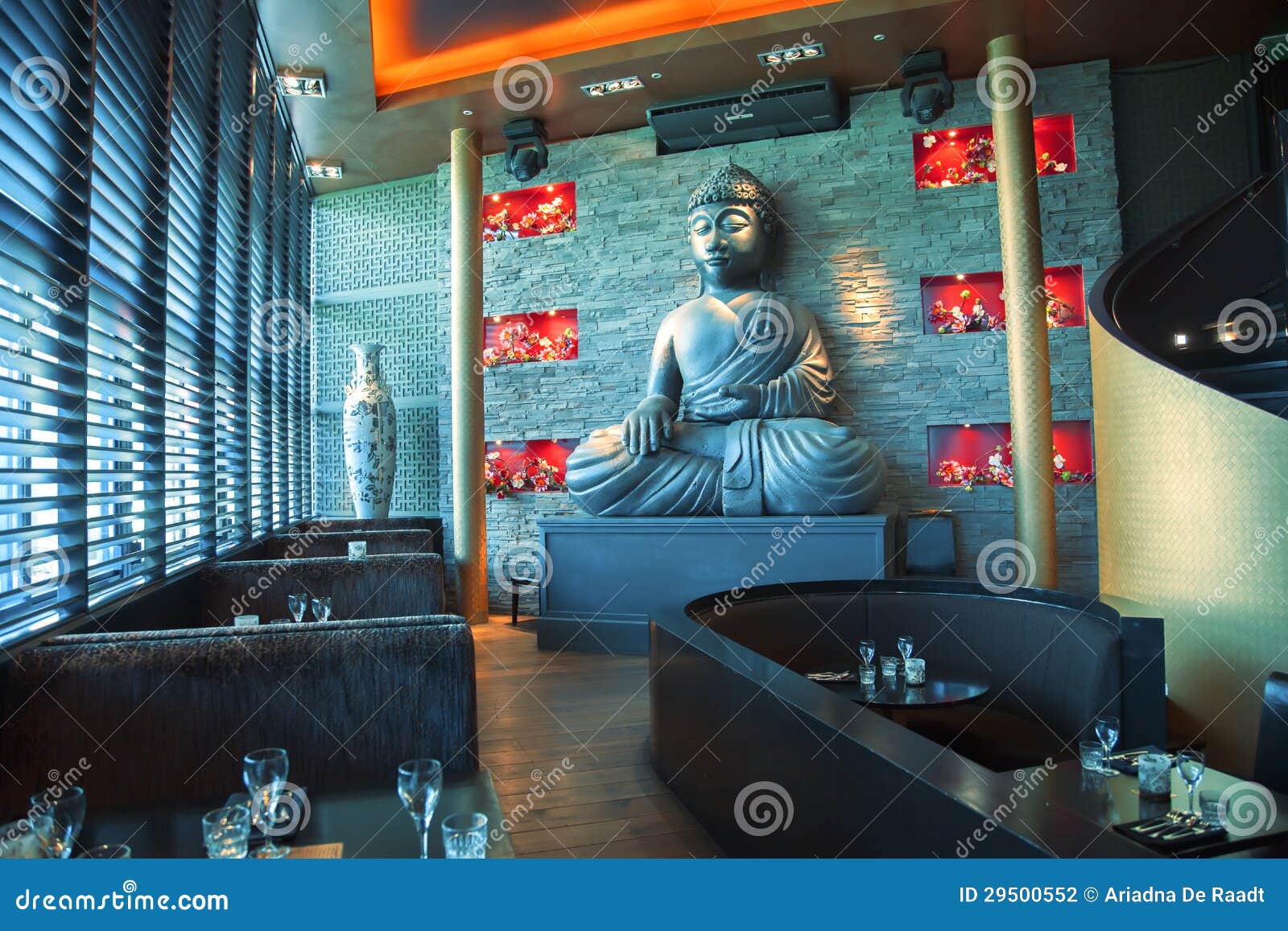 Buddha in restaurant stock photo. Image of cafe, cafeteria - 29500552
