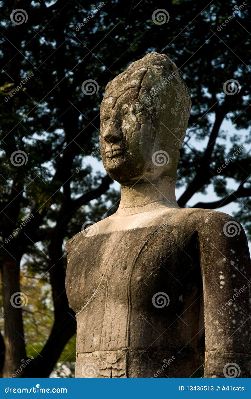 Buddha Resting Under a Tree Stock Image - Image of ancient ...