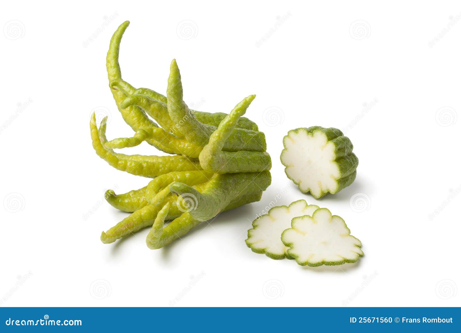 Buddha S Hand Fruit with Slices Stock Photo - Image of bhuddas ...