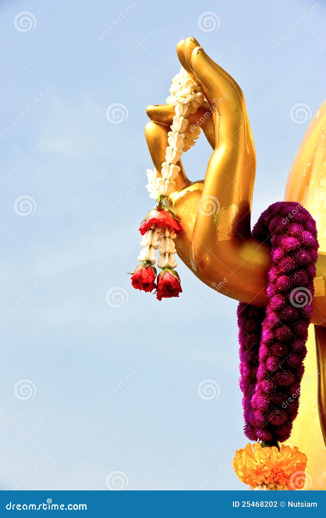Buddha s hand and garland stock photo. Image of floral - 25468202