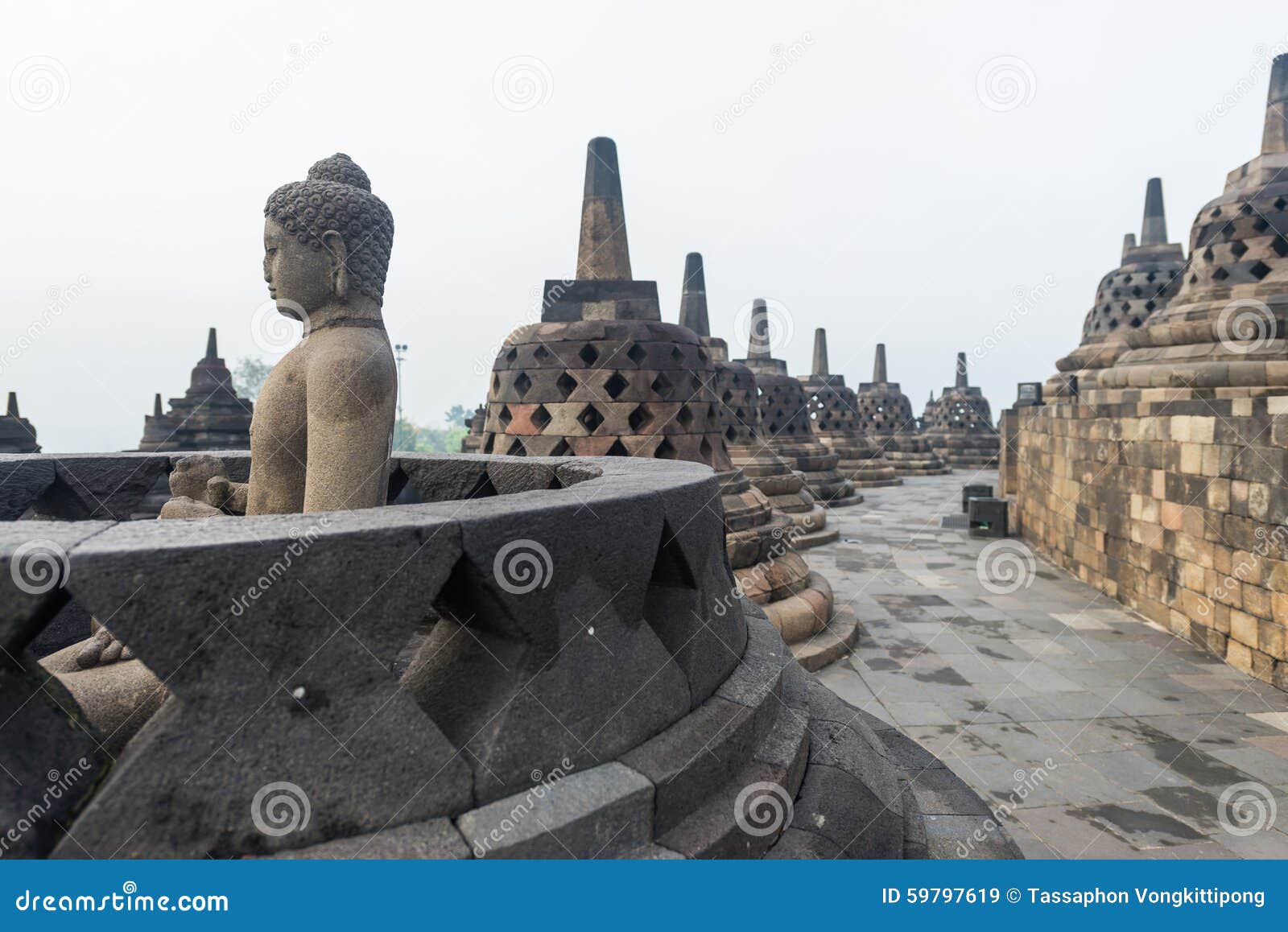 Buddha Sculpture At Borobudur Stock Image - Image of ruin, travel: 59797619