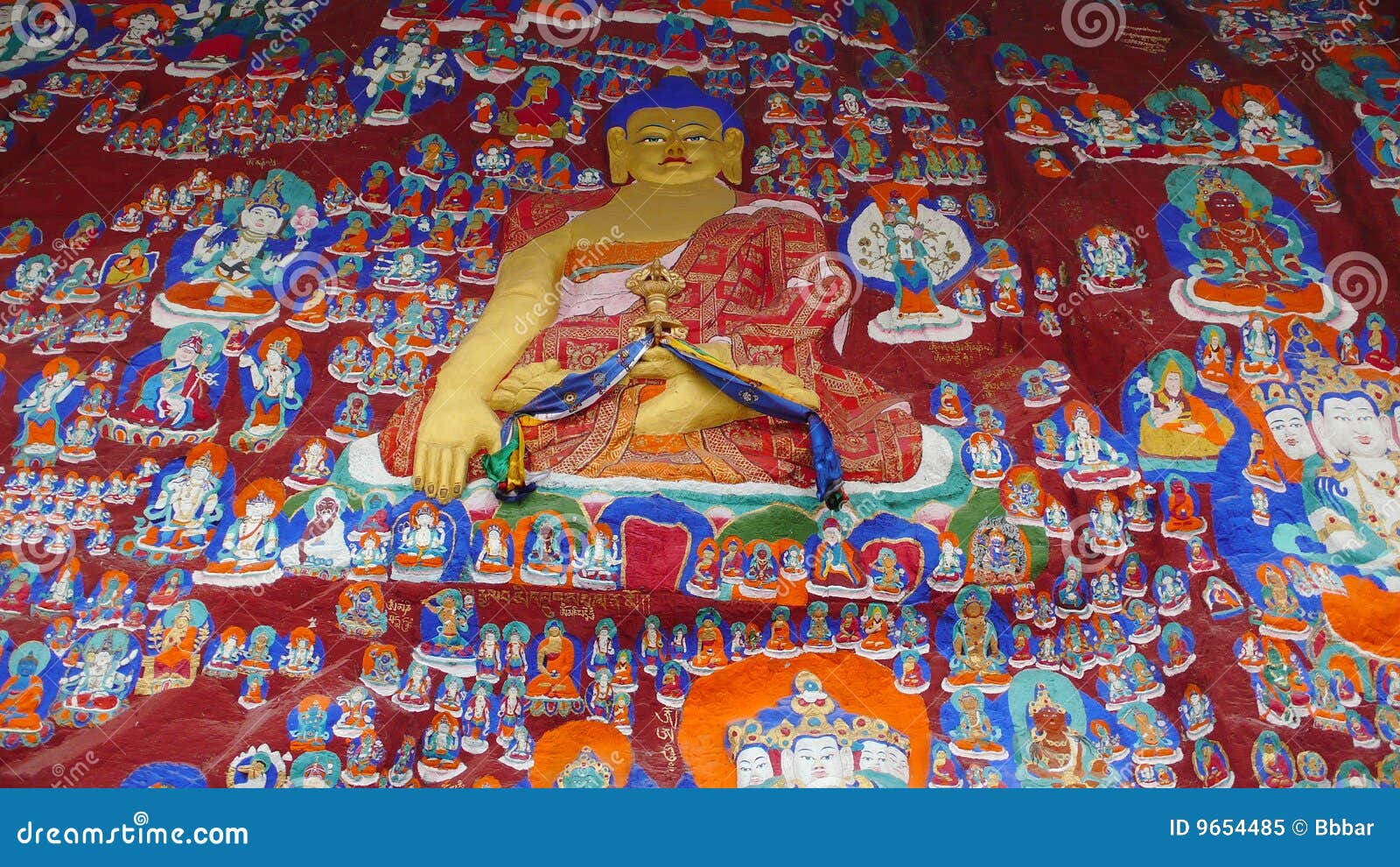 Buddha Sculpture in Lhasa stock image. Image of golden - 9654485