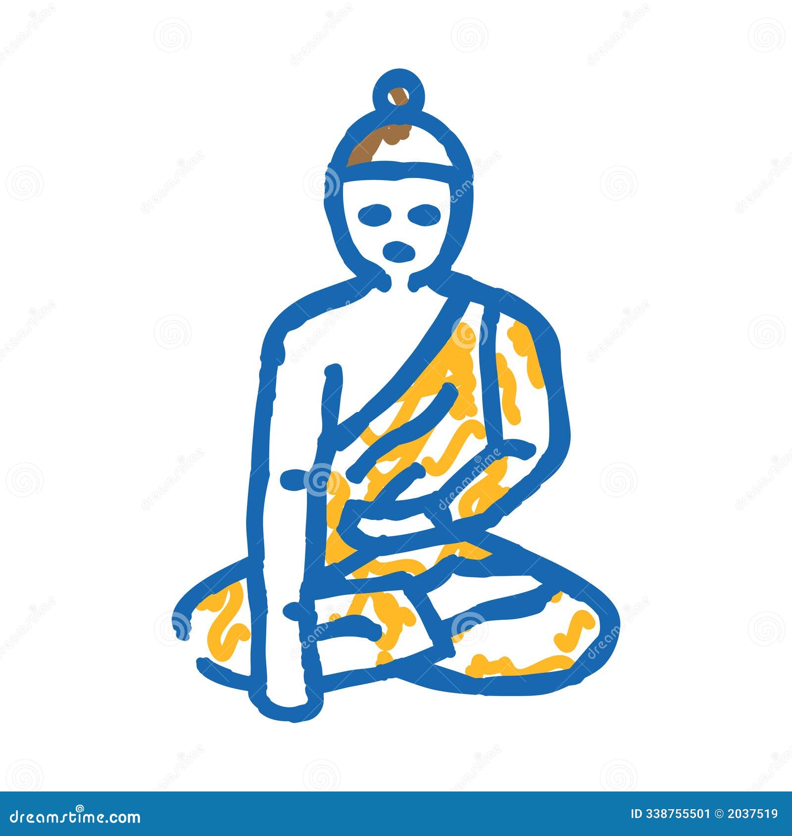 Siddhartha Gautama Enlightened Under Bodhi Tree Vector Illustration ... Siddhartha Gautama Enlightened Under Bodhi Tree Vector Illustration ...