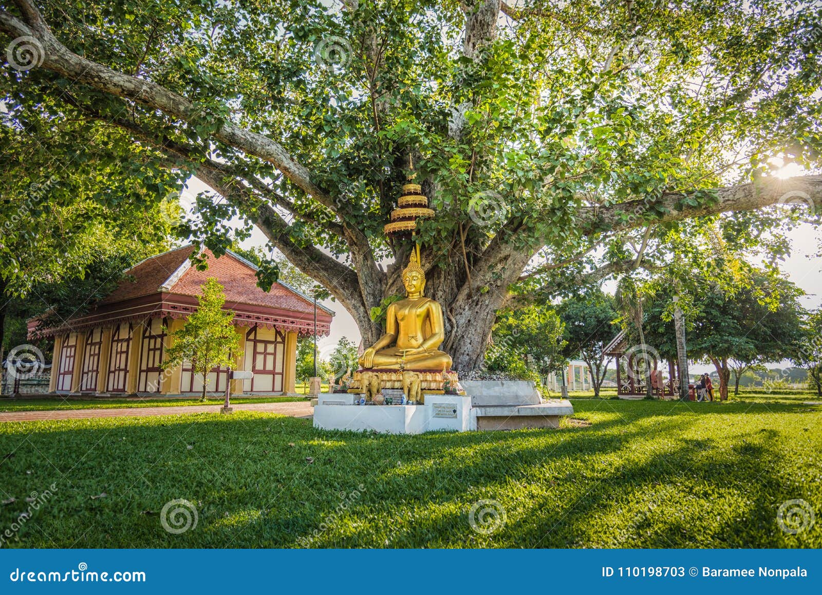 Buddha Sits In A Pose Of A Meditating Sage. Sculpture Inside Of Stone ...