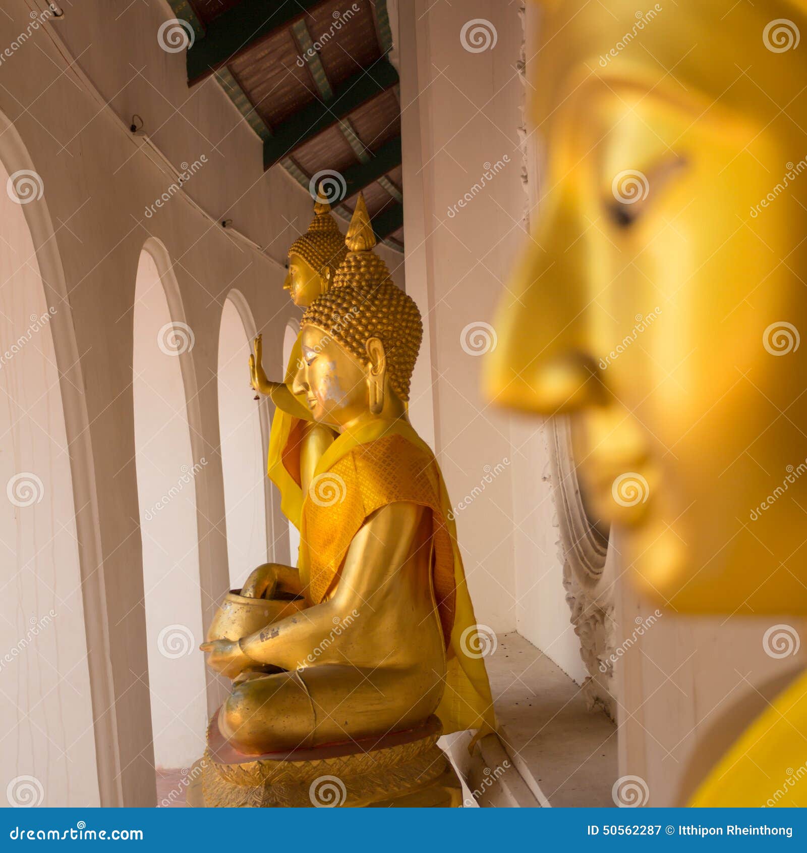 Buddha statue stock image. Image of buddhist, face, golden - 50562287