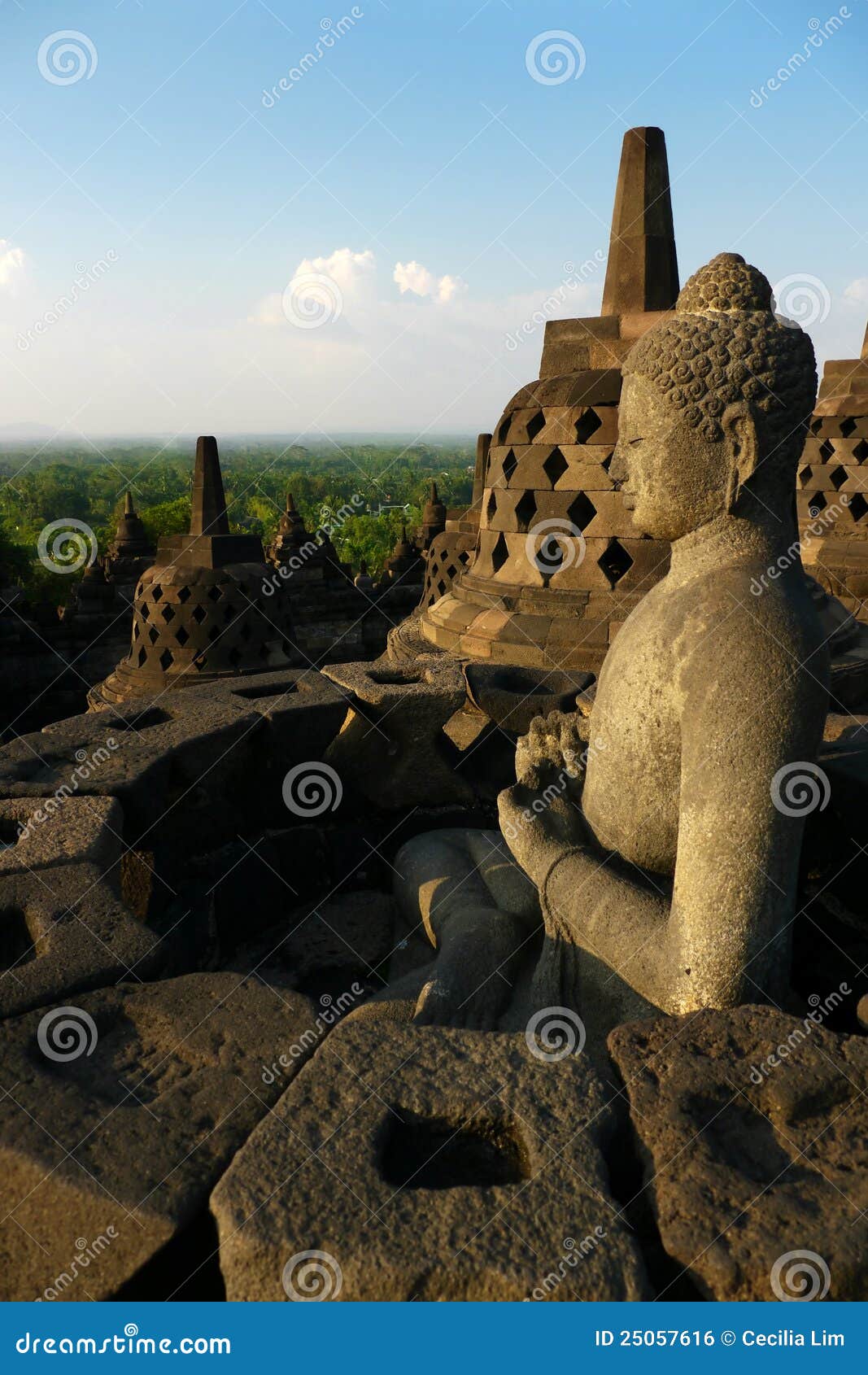 Buddha Statue in Borobudur, Java, Indonesia Stock Photo - Image of site ...