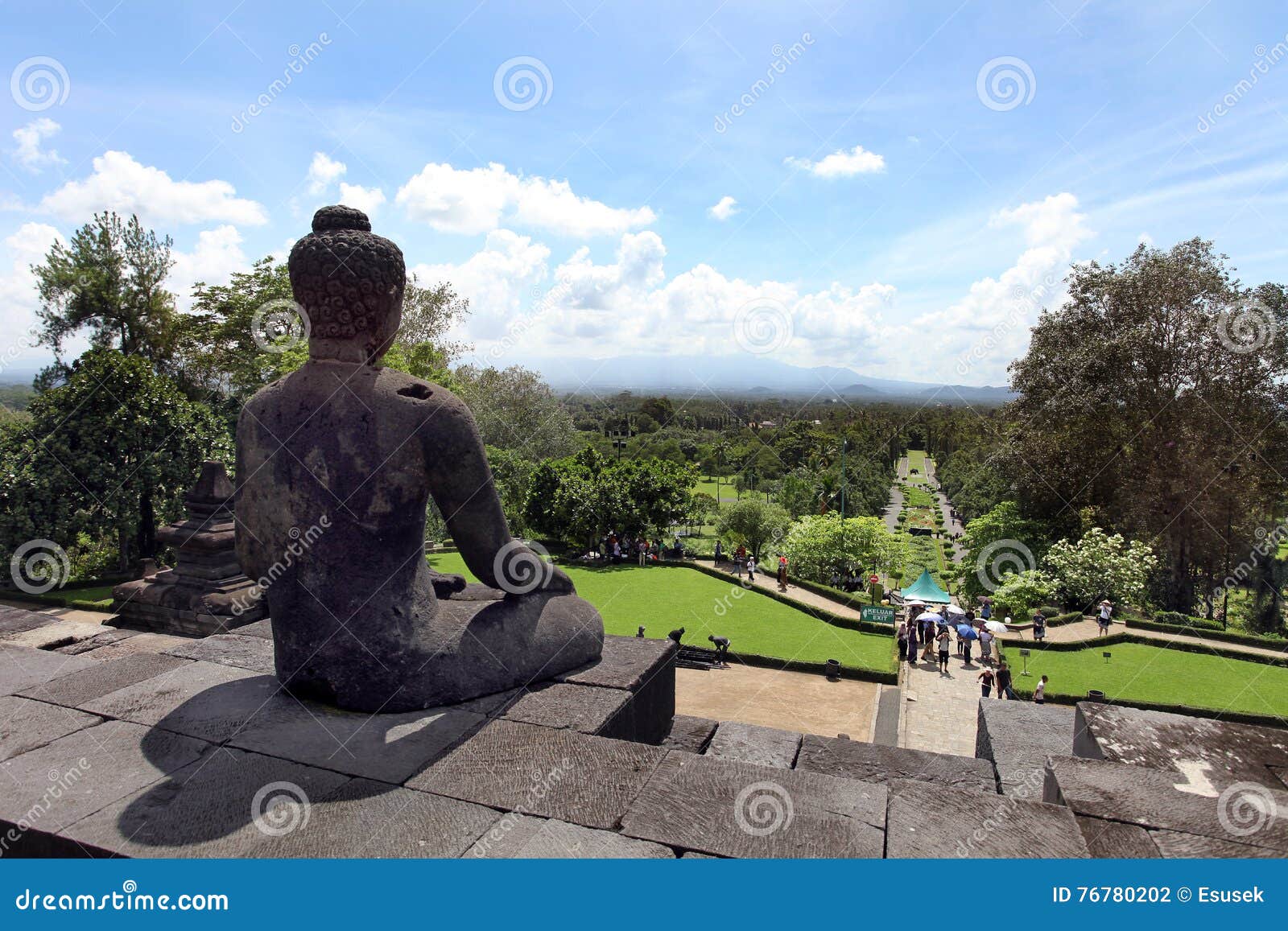 Buddha Statue at the Borobudur Temple, Indonesia Editorial Photography ...
