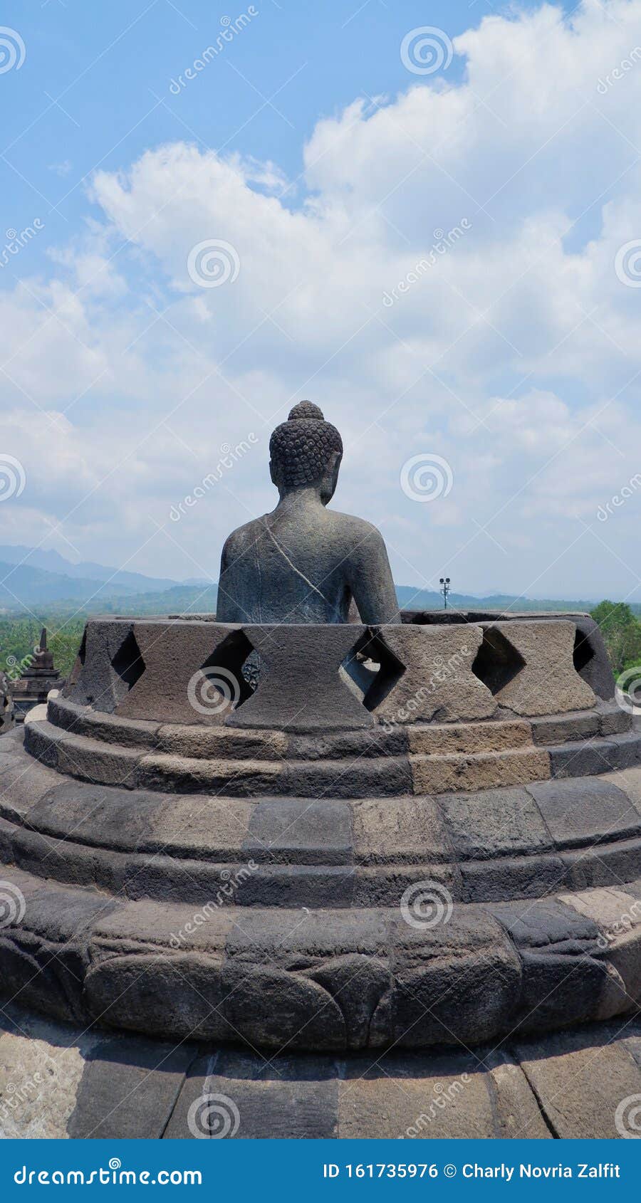 Buddha Statue in Borobudur Temple, Java Island, Indonesia. Stock Photo ...