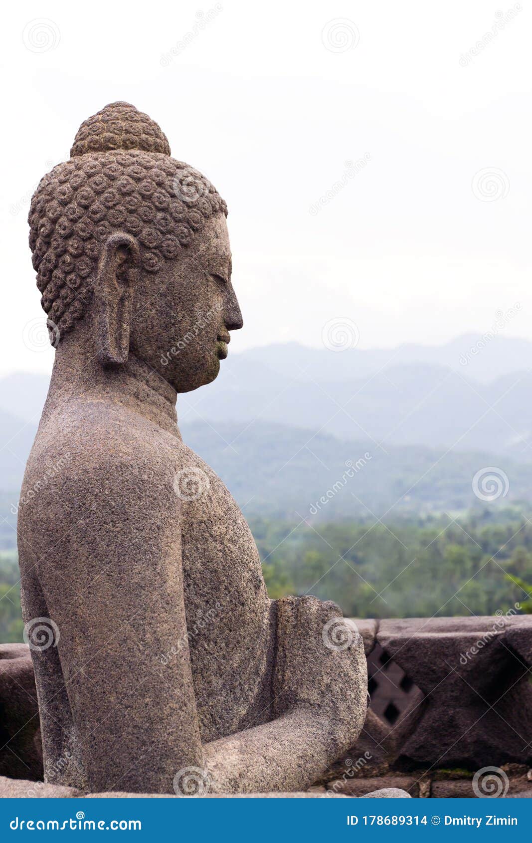 Buddha Statue at Borobudur Temple. Yogyakarta, Central Java, Ind Stock ...