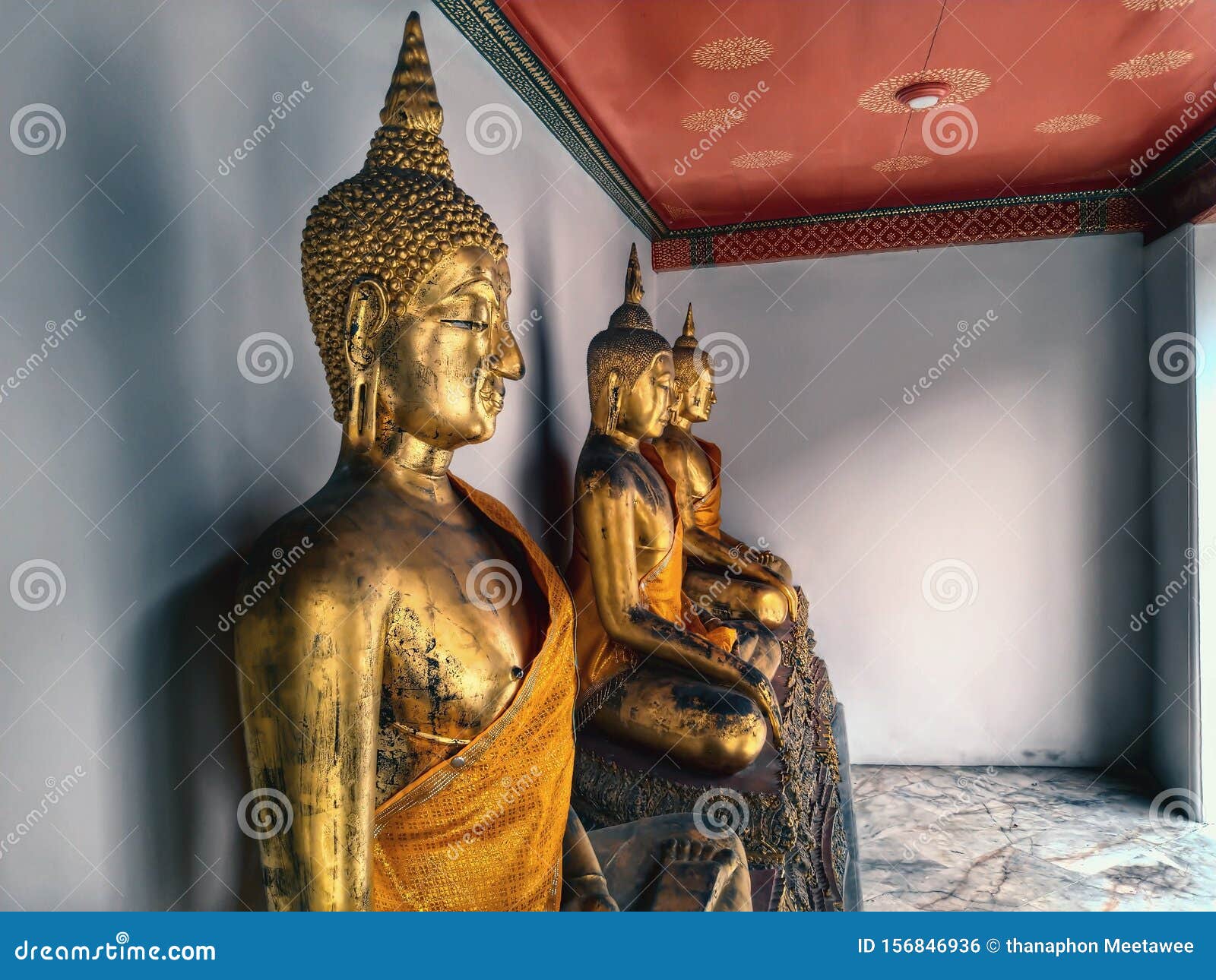 Buddha statue is bright stock photo. Image of faith - 156846936