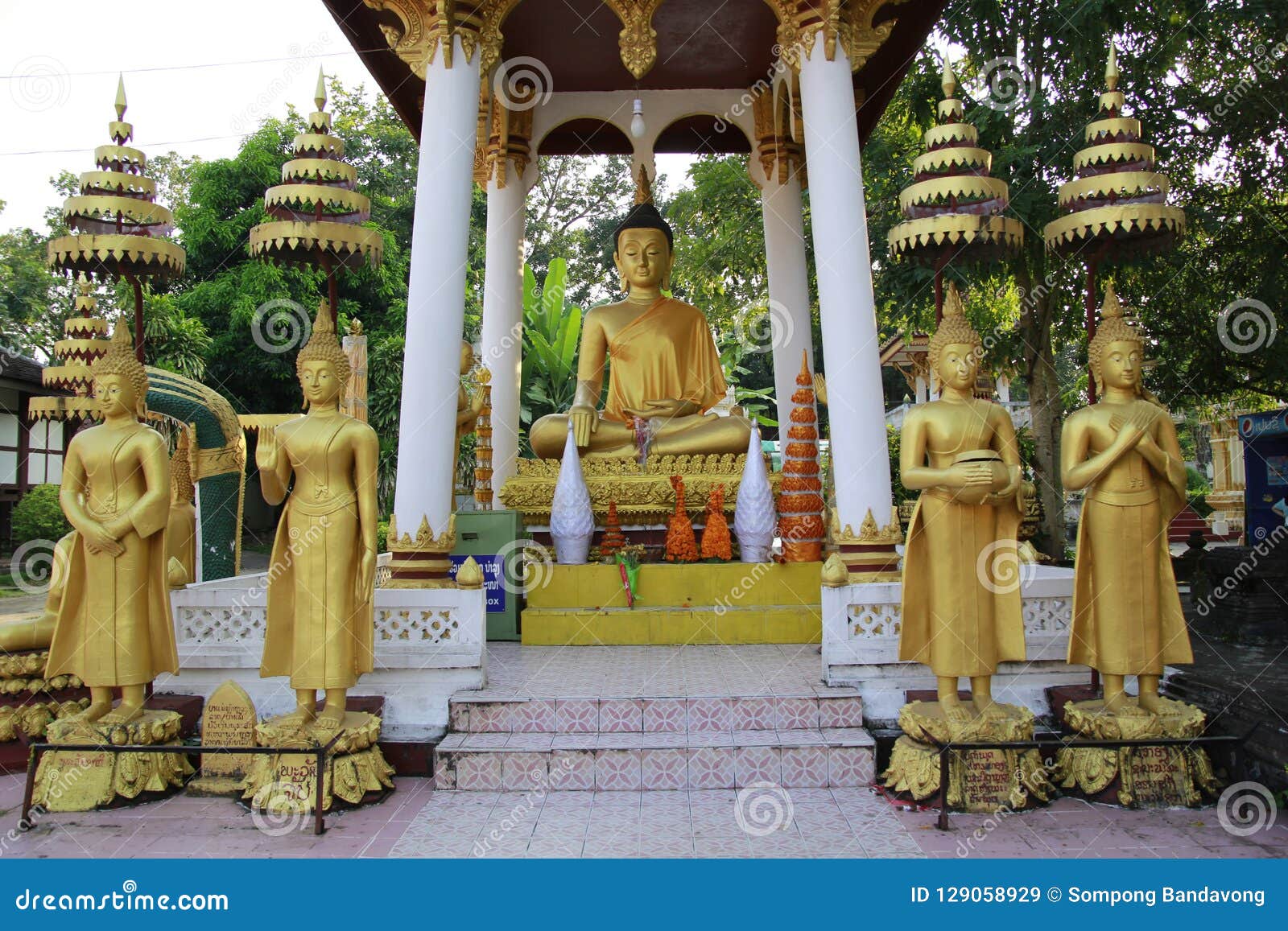 Buddha statue stock image. Image of statue, temple, buddy - 129058929