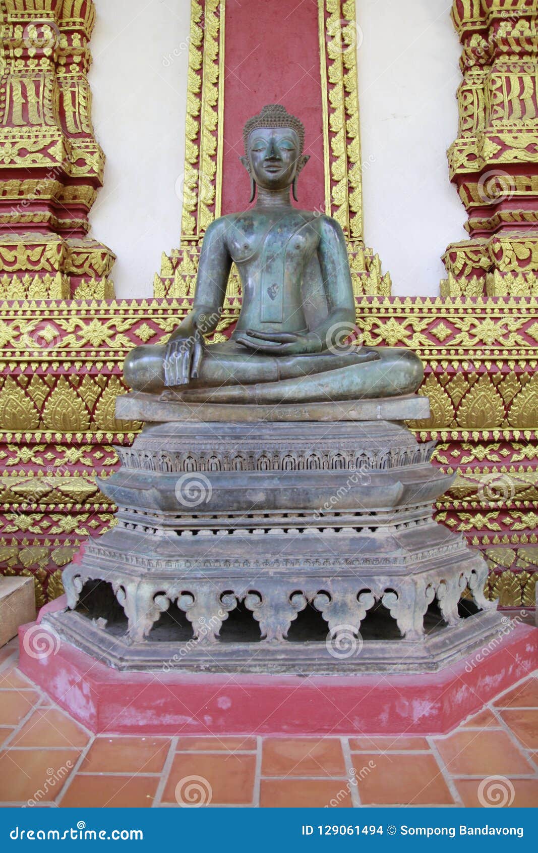 Buddha statue stock photo. Image of temple, buddy, statue - 129061494
