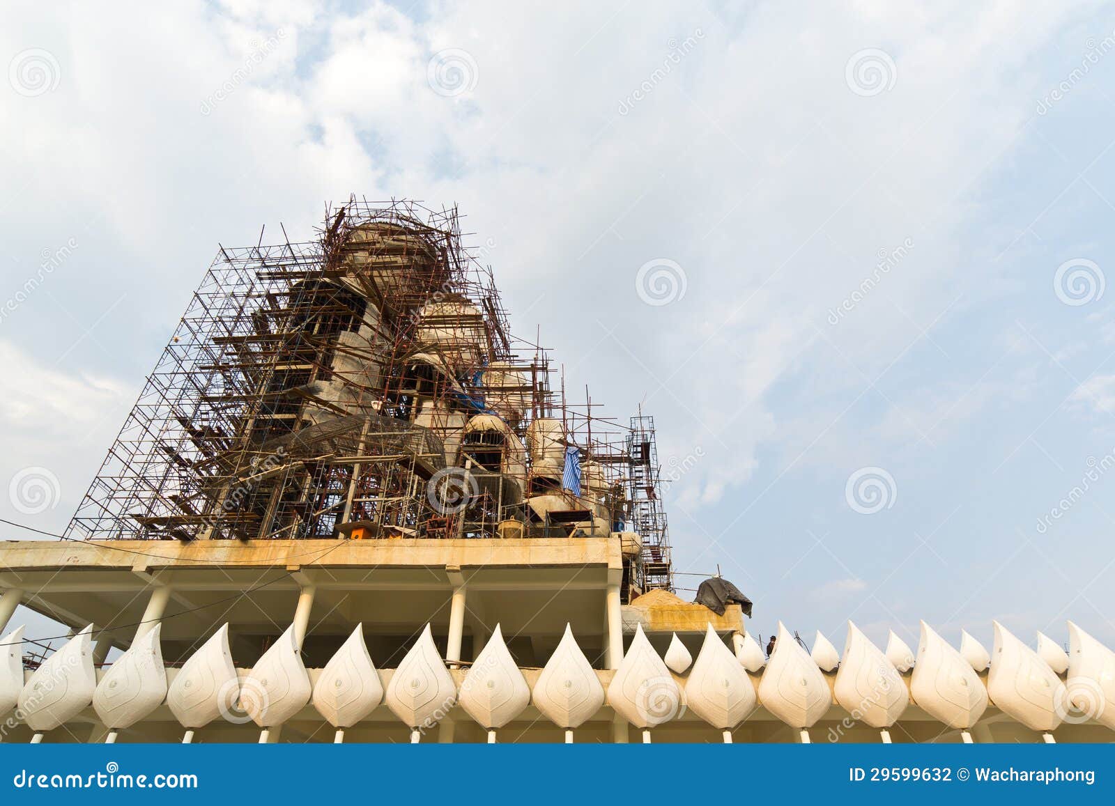 Buddha Statue Construction. Stock Photo - Image of artistic, sculpture ...
