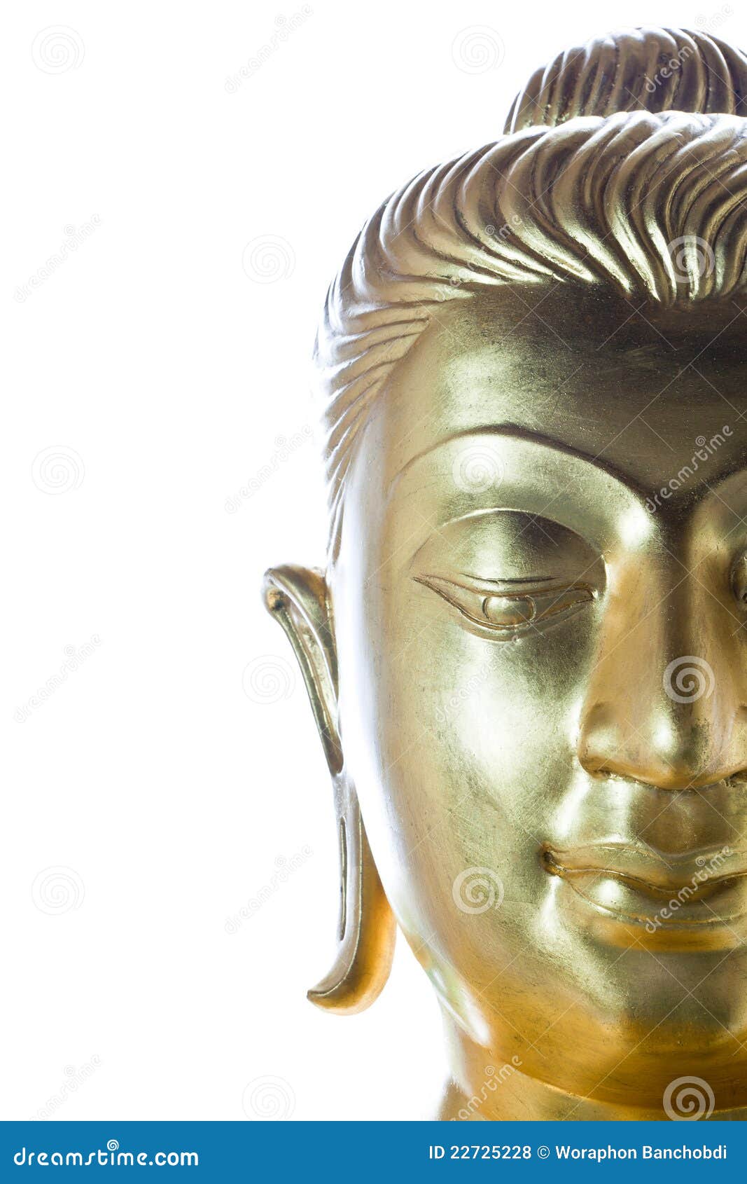 Buddha Statue Face stock photo. Image of yoga, thai, indian - 22725228