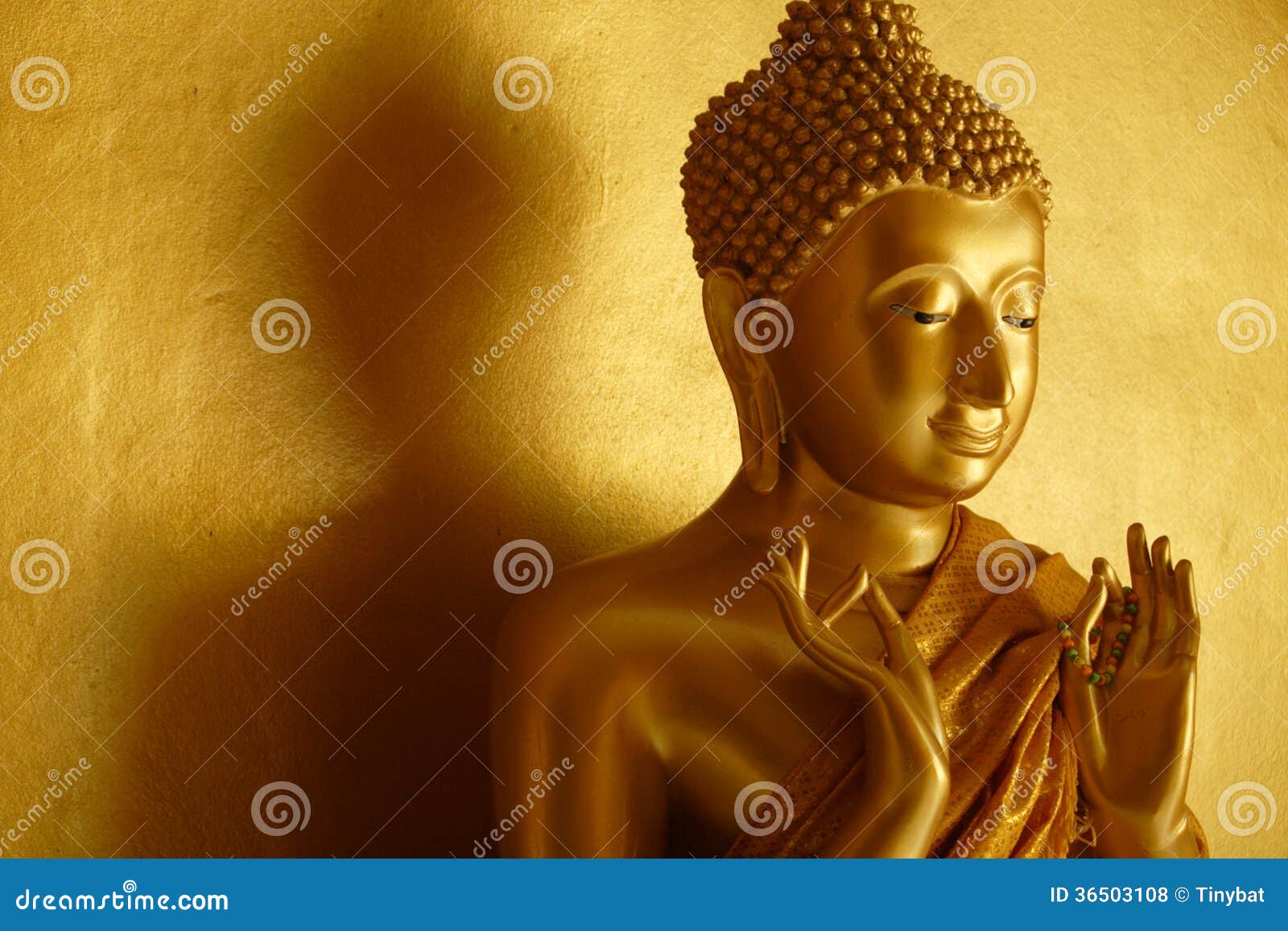 Buddha Statue in the First Teaching Gesture Stock Photo - Image of ...