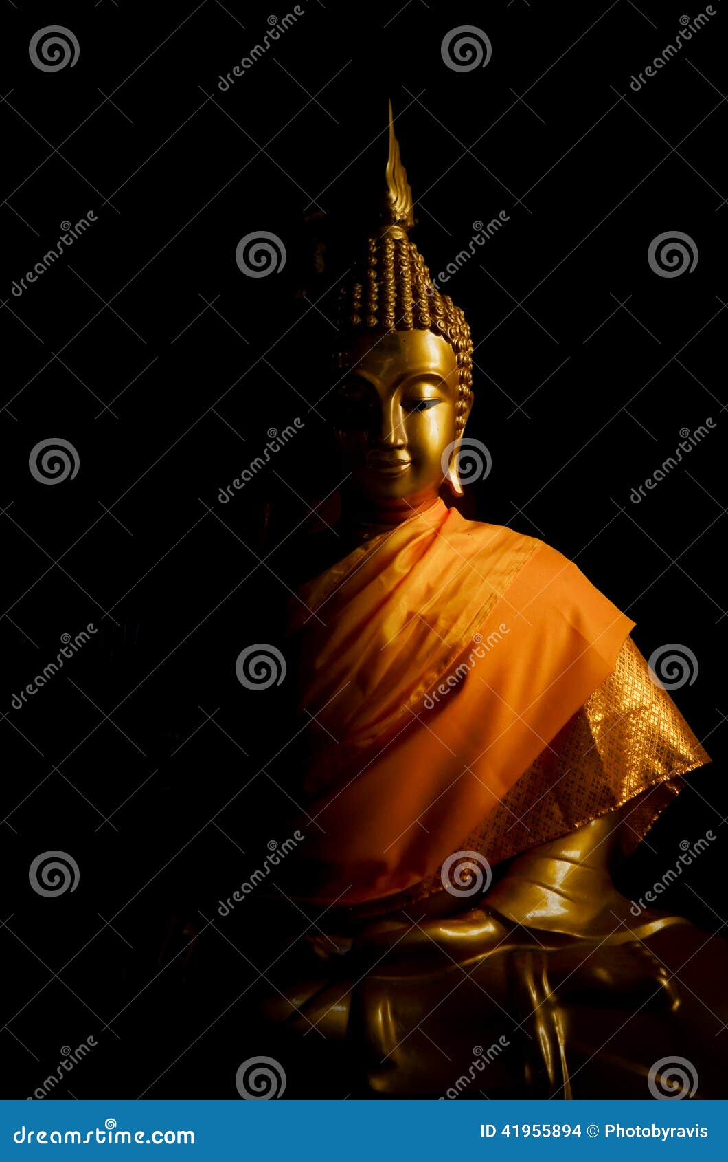 Buddha statue stock photo. Image of light, dark, darkness - 41955894